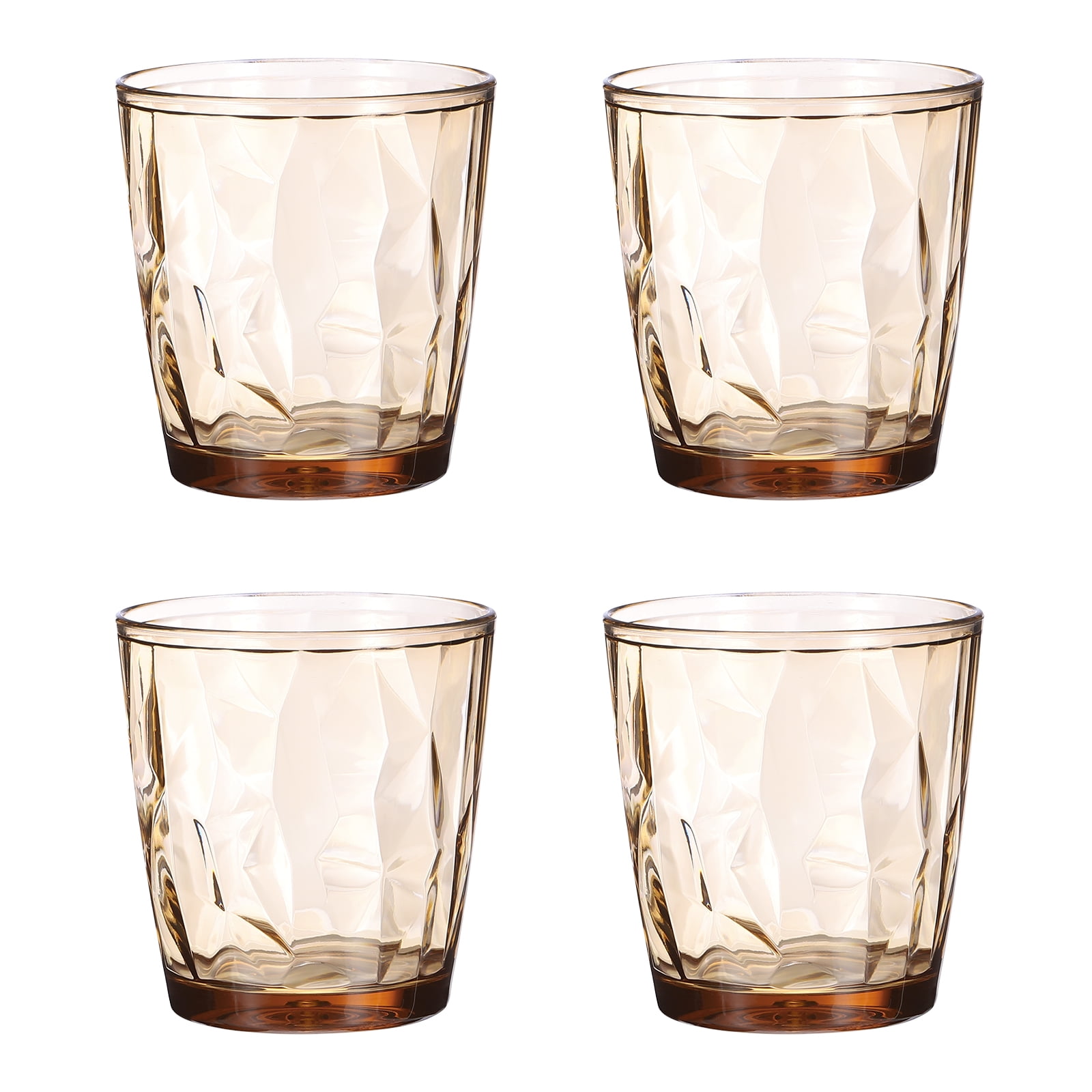 Uxcell 7oz Acrylic Drinking Glasses, 4Pack Plastic Reusable Tumblers ...