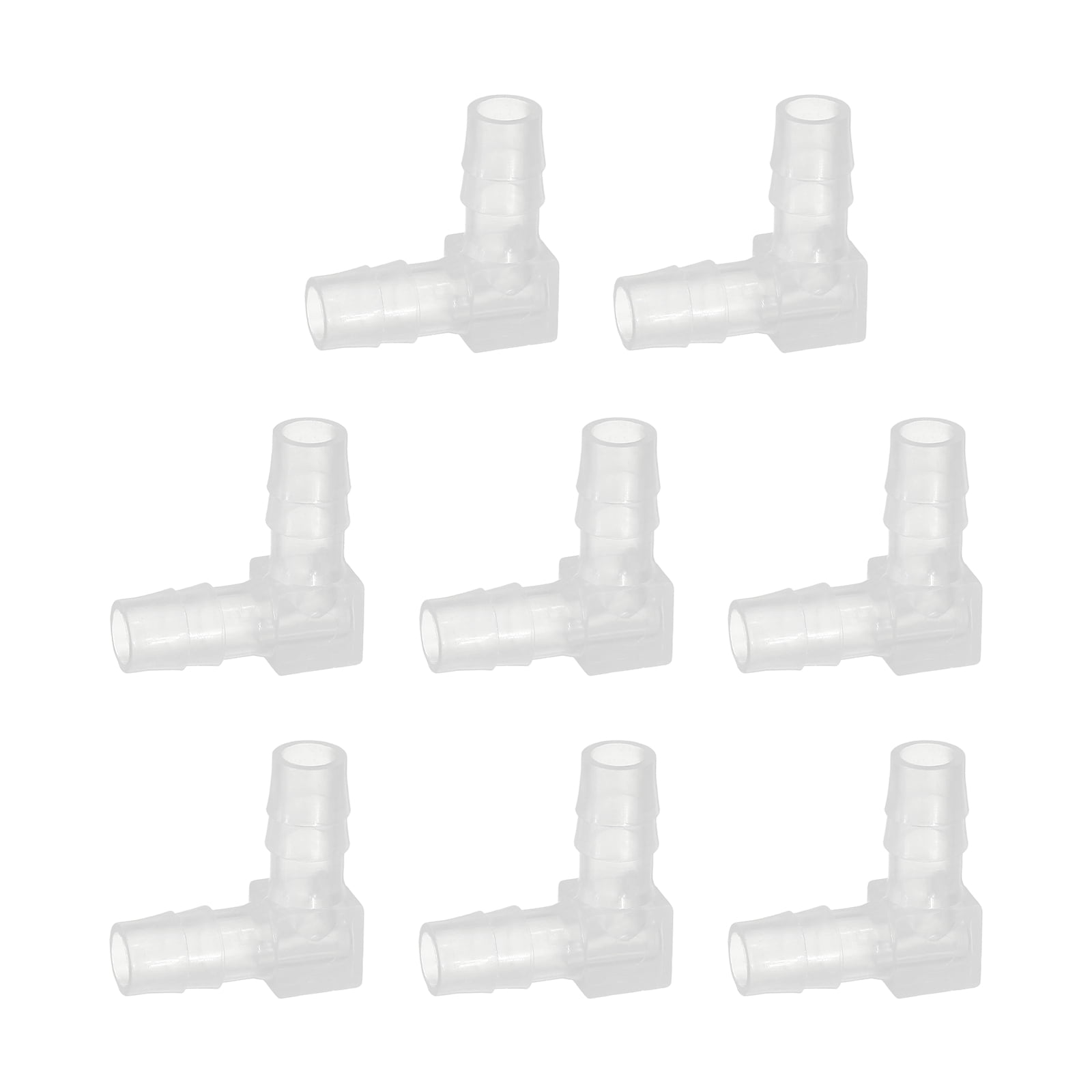 Uxcell 7pack Hose Barb 90 Degree Elbow l Fitting, 5/16" OD Plastic Hose ...