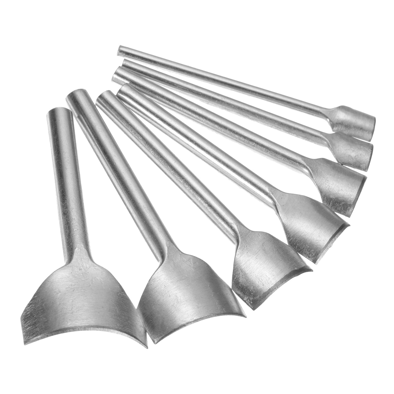Uxcell 7pcs Arc-Shaped Leather Cutter Punch 10mm-40mm Iron Strap Punch ...