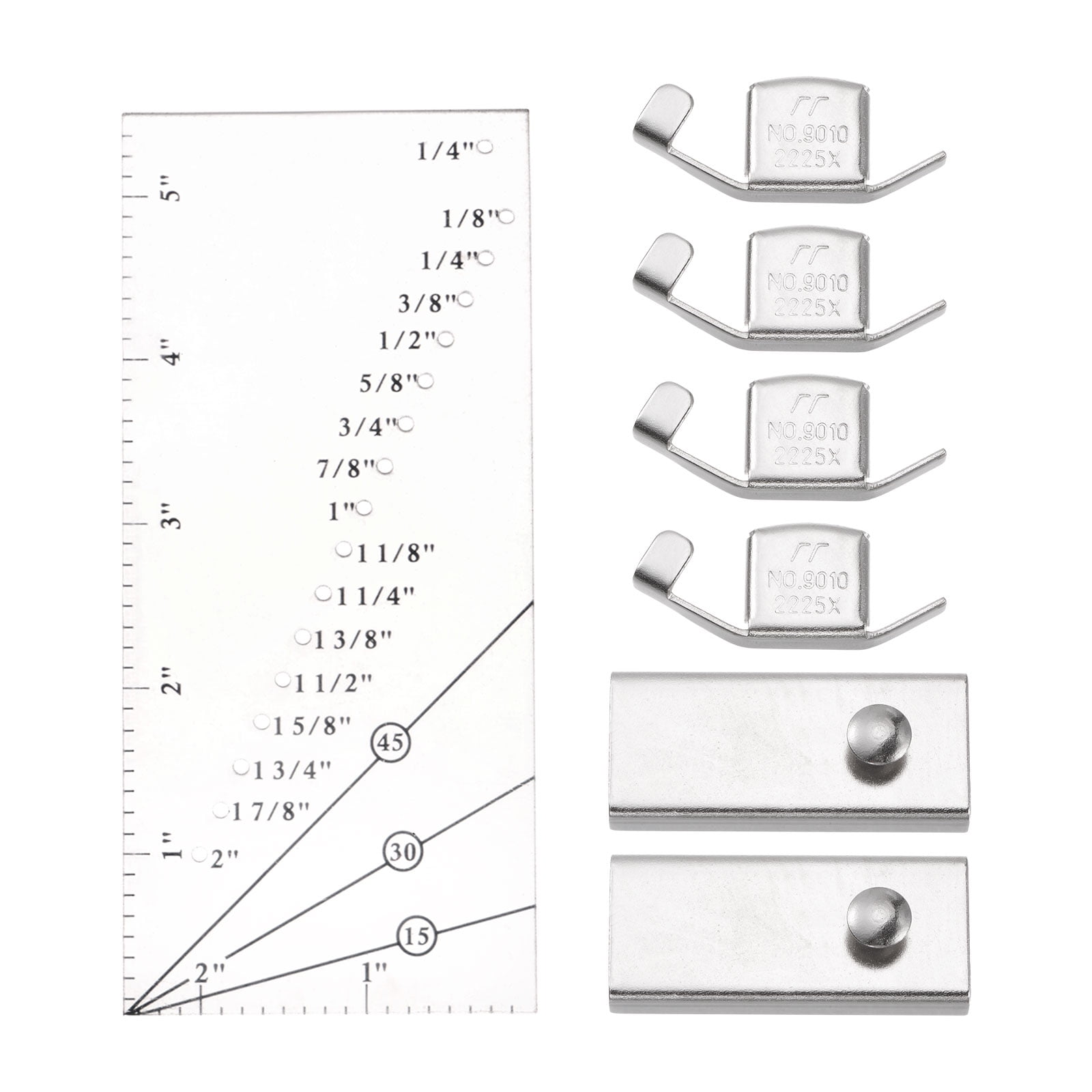 Uxcell 7pcs Magnetic Seam Guides and Seam Guide Ruler with MG1 Sewing ...