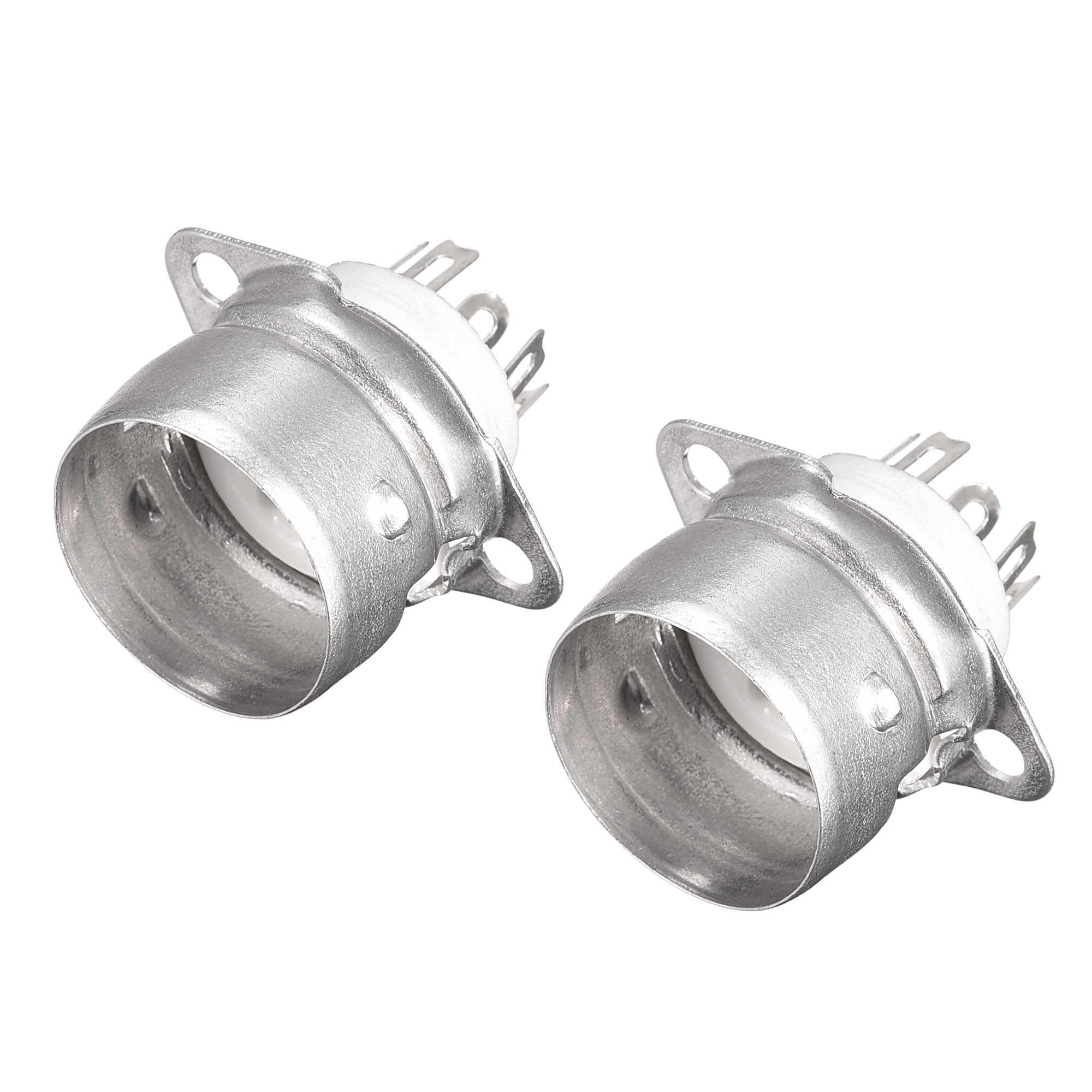 Uxcell 7pin Tube Socket Ceramics,for Vacuum Tube,Tinning plate for EC92 ...