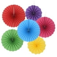 Uxcell 8"/12"/16" Paper Fans Hanging Decoration Round Fans for Birthday ...