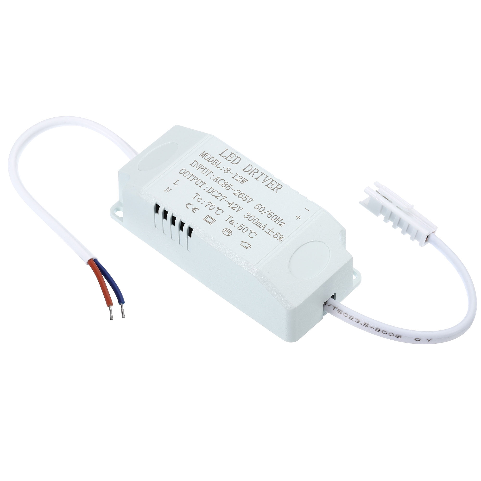 Uxcell 8-12W 300mA LED Driver AC 85-265V Output 27-42V DC Male ...