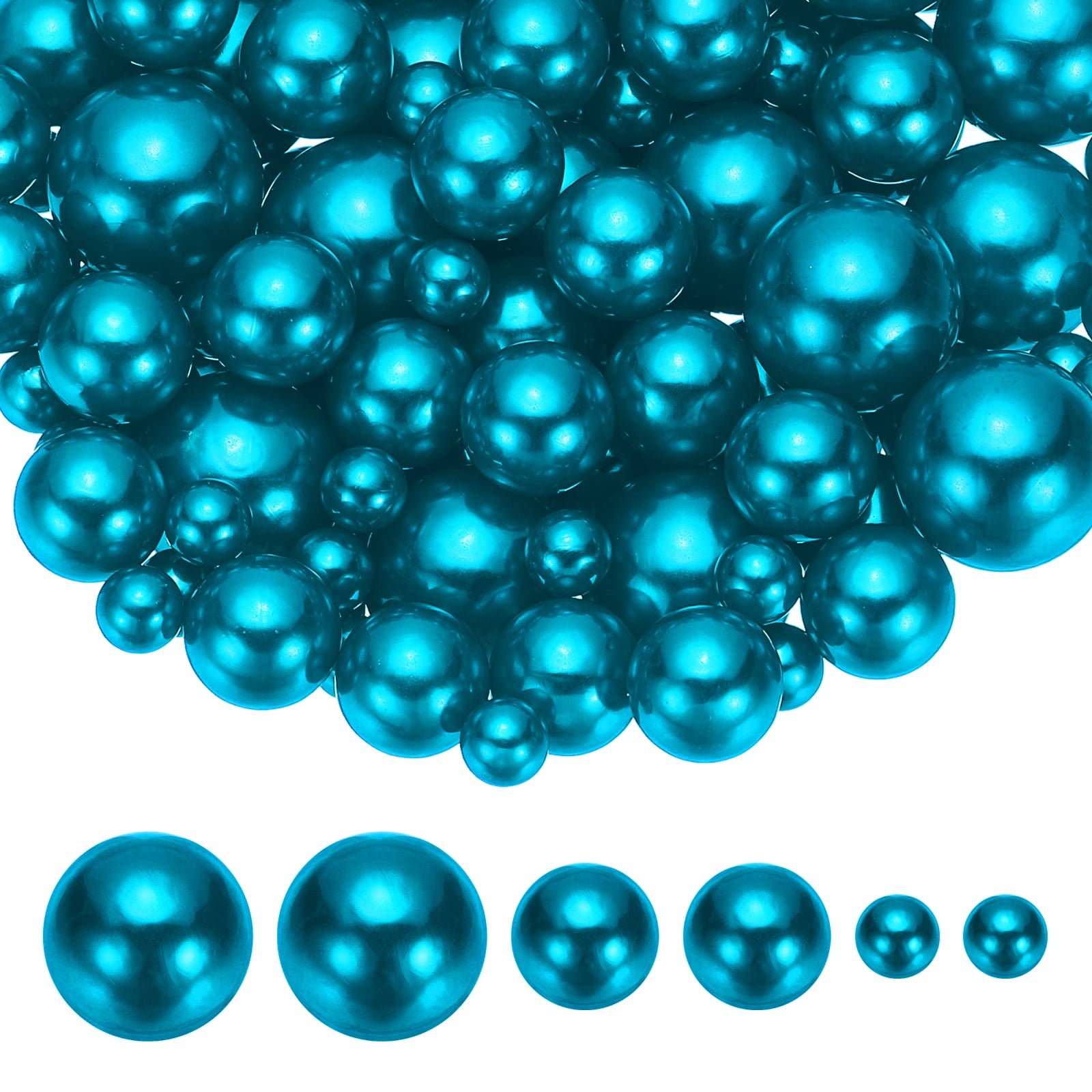 Uxcell 150 Pcs Faux Pearls Beads Vase Filler Centerpiece Pearls for ...