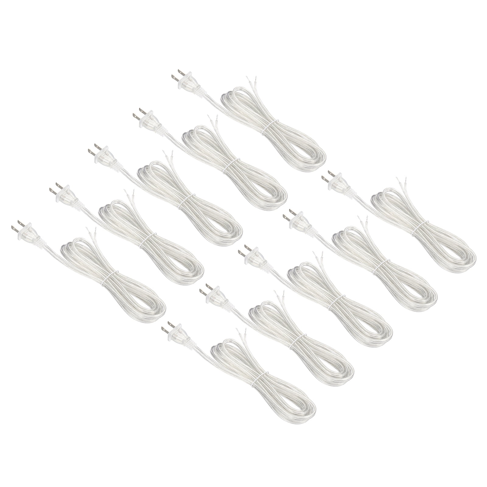 Uxcell 8.2 Feet Lamp Cord, SPT-2 18AWG UL Listed Power Wire 10 Pack ...