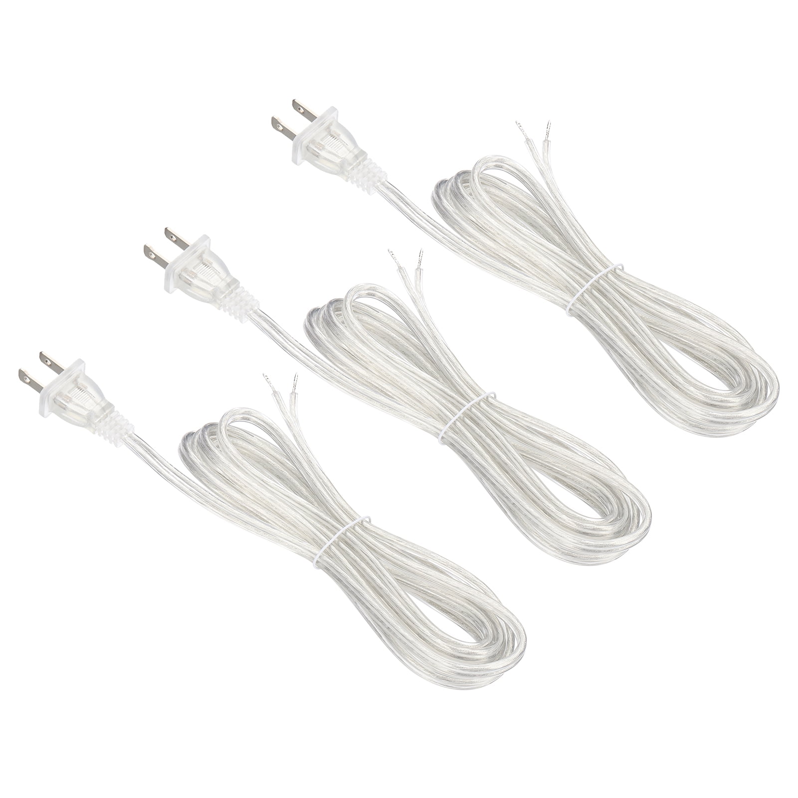 Uxcell 8.2 Feet Lamp Cord, SPT-2 18AWG UL Listed Power Wire 3 Pack ...
