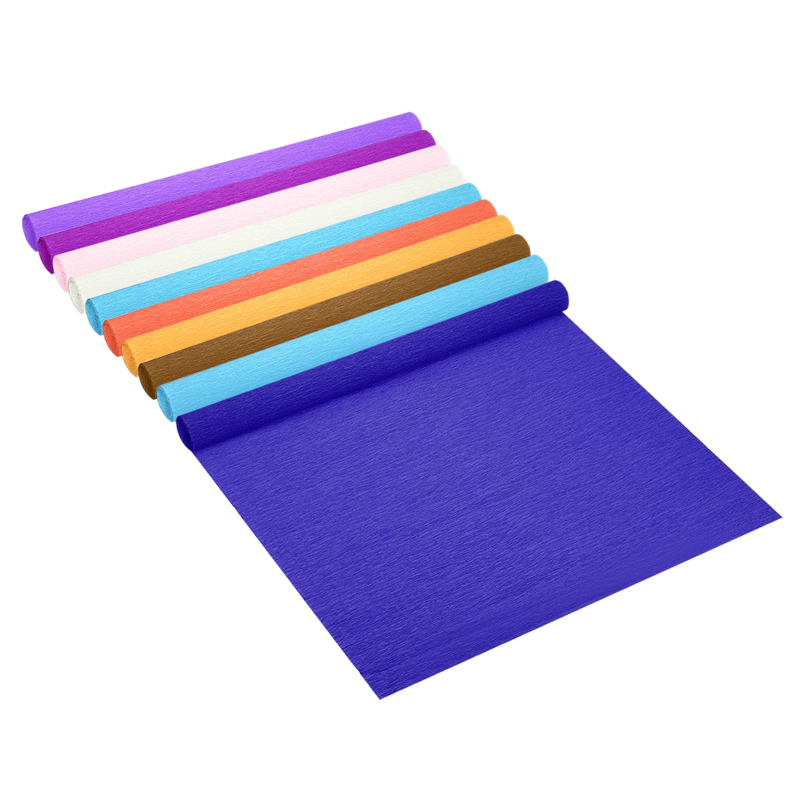 Uxcell 8.2ft Crepe Paper Roll, 10 Roll 20" Width Paper Streamer Sheet ...