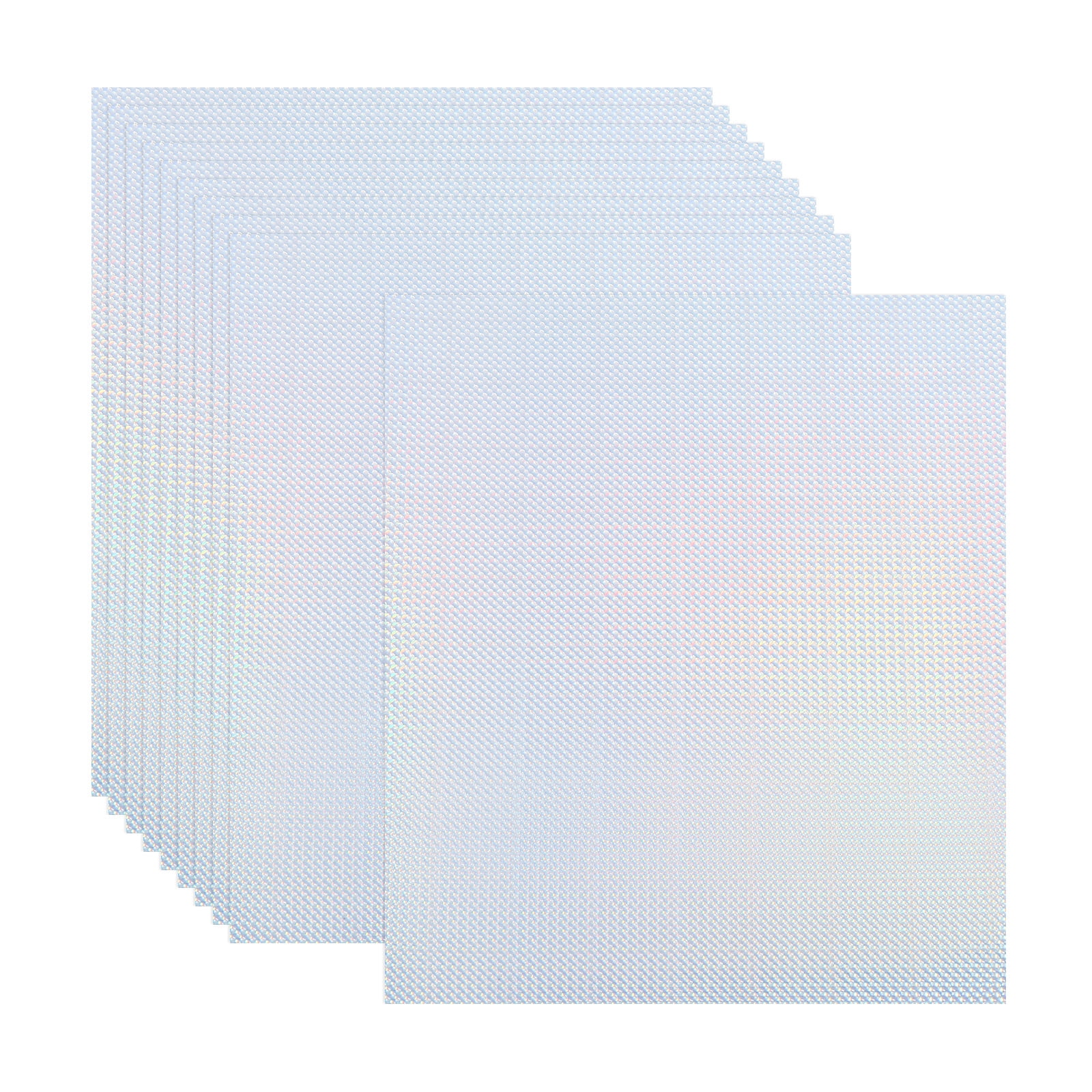 Uxcell 8.2x5.8" Printable Holographic Sticker Paper, 10 Pack Glossy ...