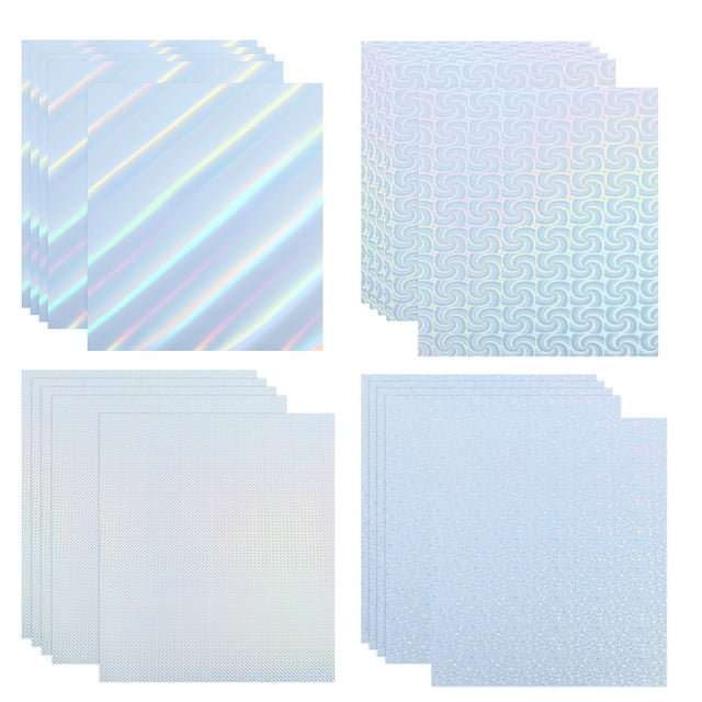 Uxcell 8.2x5.8" Printable Holographic Sticker Paper, 20 Pack Glossy ...