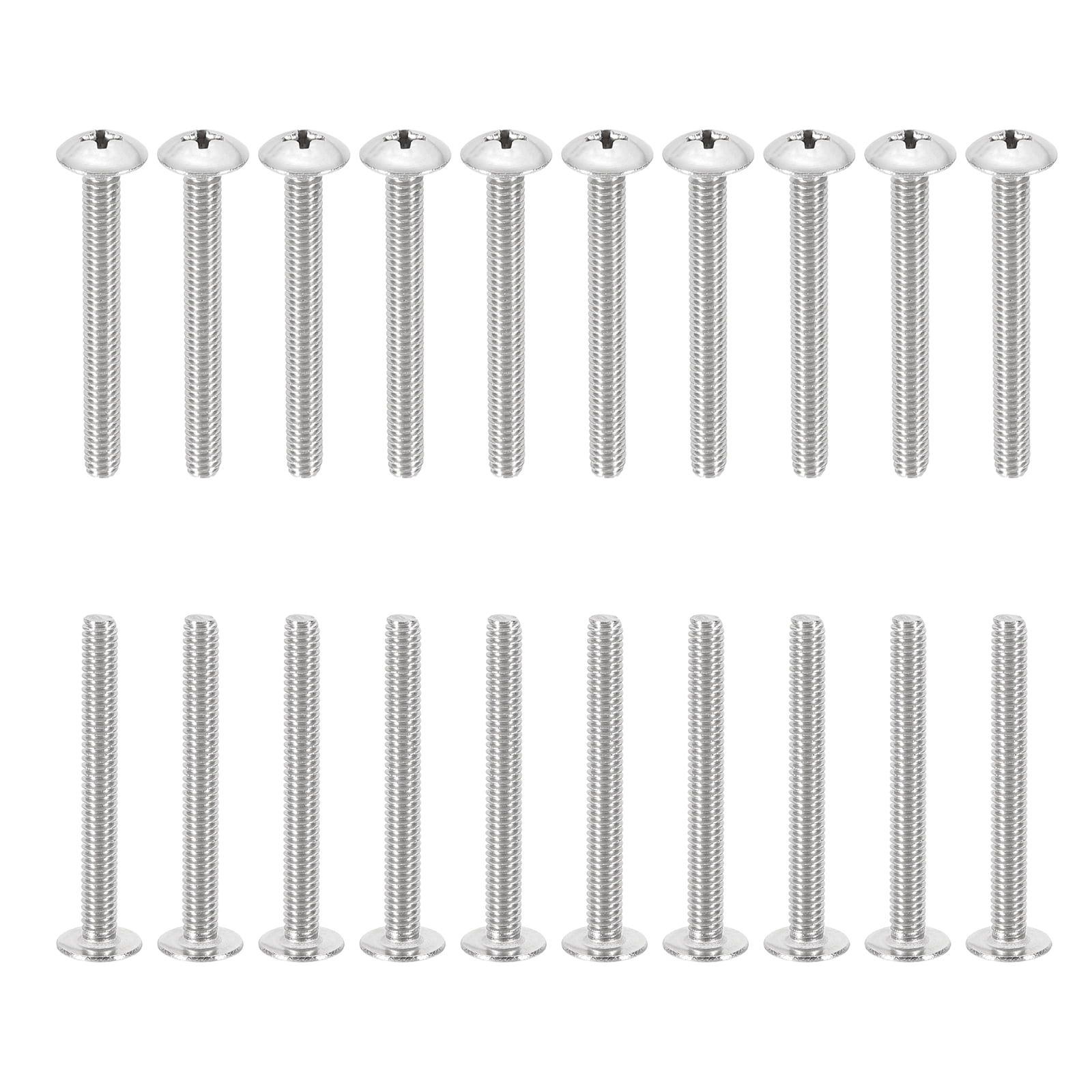 Uxcell 8#-32*1-1/2" Phillips Truss Head Bolts Screws, 20Pcs for Ceiling ...