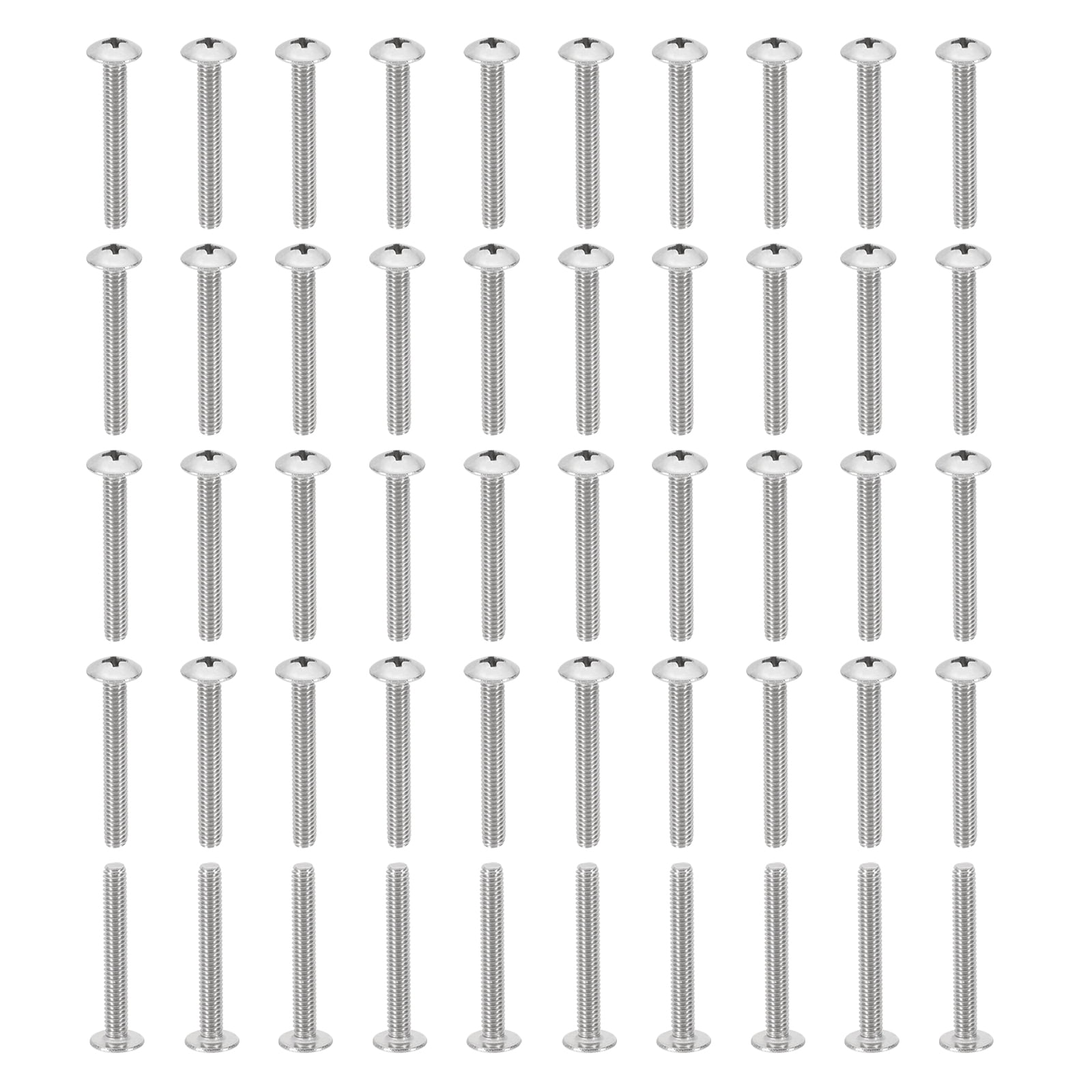 Uxcell 8#-32*1-1/4" Phillips Truss Head Bolts Screws, 50Pcs for Ceiling ...