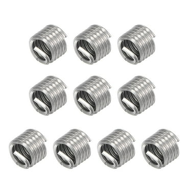 Uxcell M6 x 1 2D 12mm 304 Stainless Steel Wire Thread Insert Threaded ...