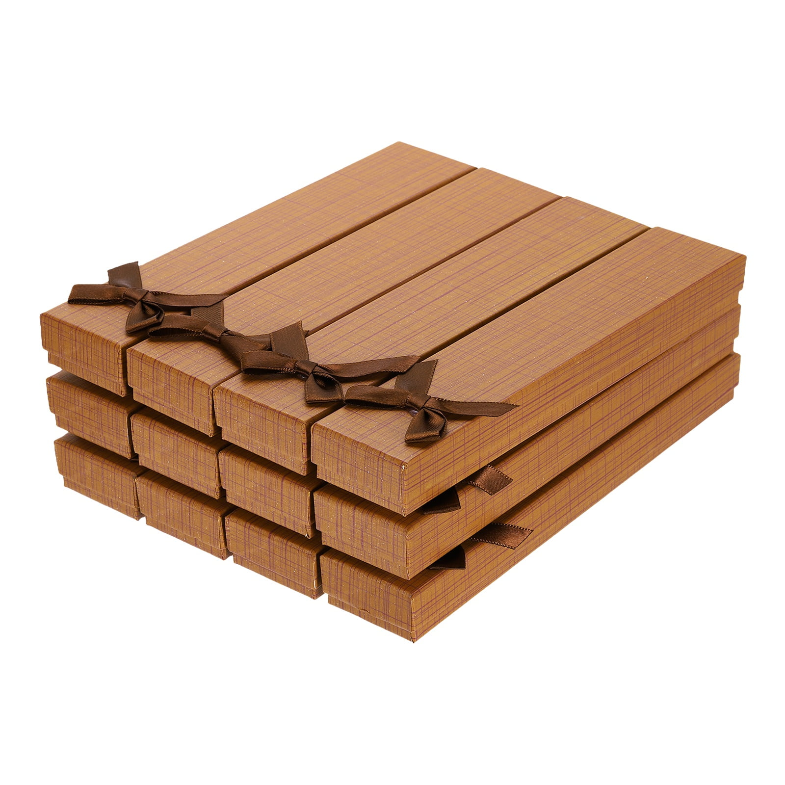 Uxcell 8.3x1.6x0.9 Inch Jewelry Gift Box, 12 Pcs Cardboard Grid Long ...