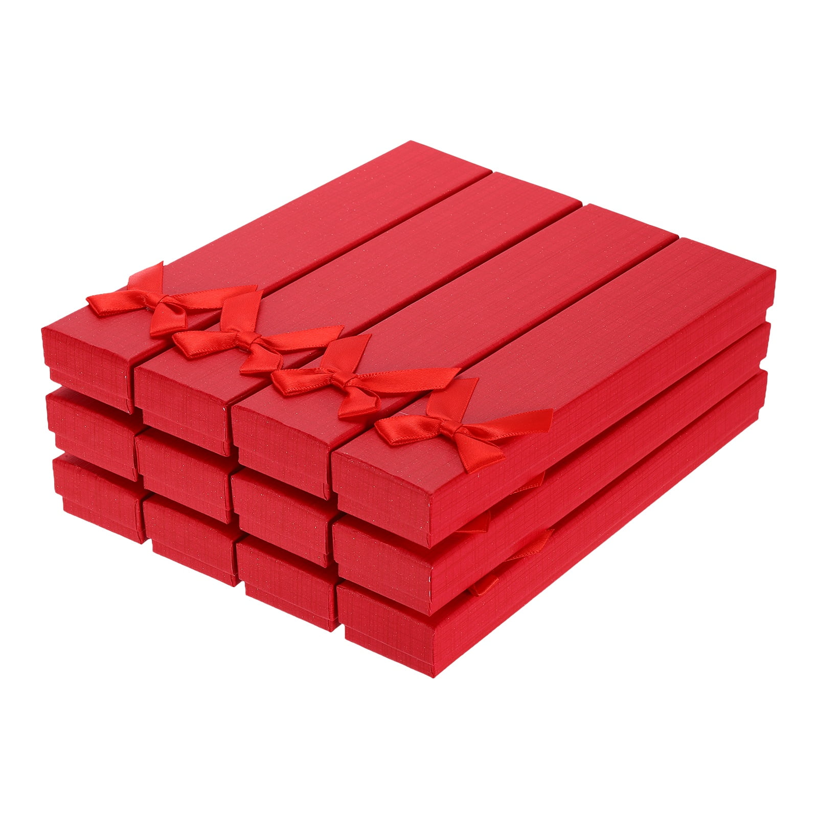 Uxcell 8.3x1.6x0.9 Inch Jewelry Gift Box, 12 Pcs Cardboard Grid Long ...