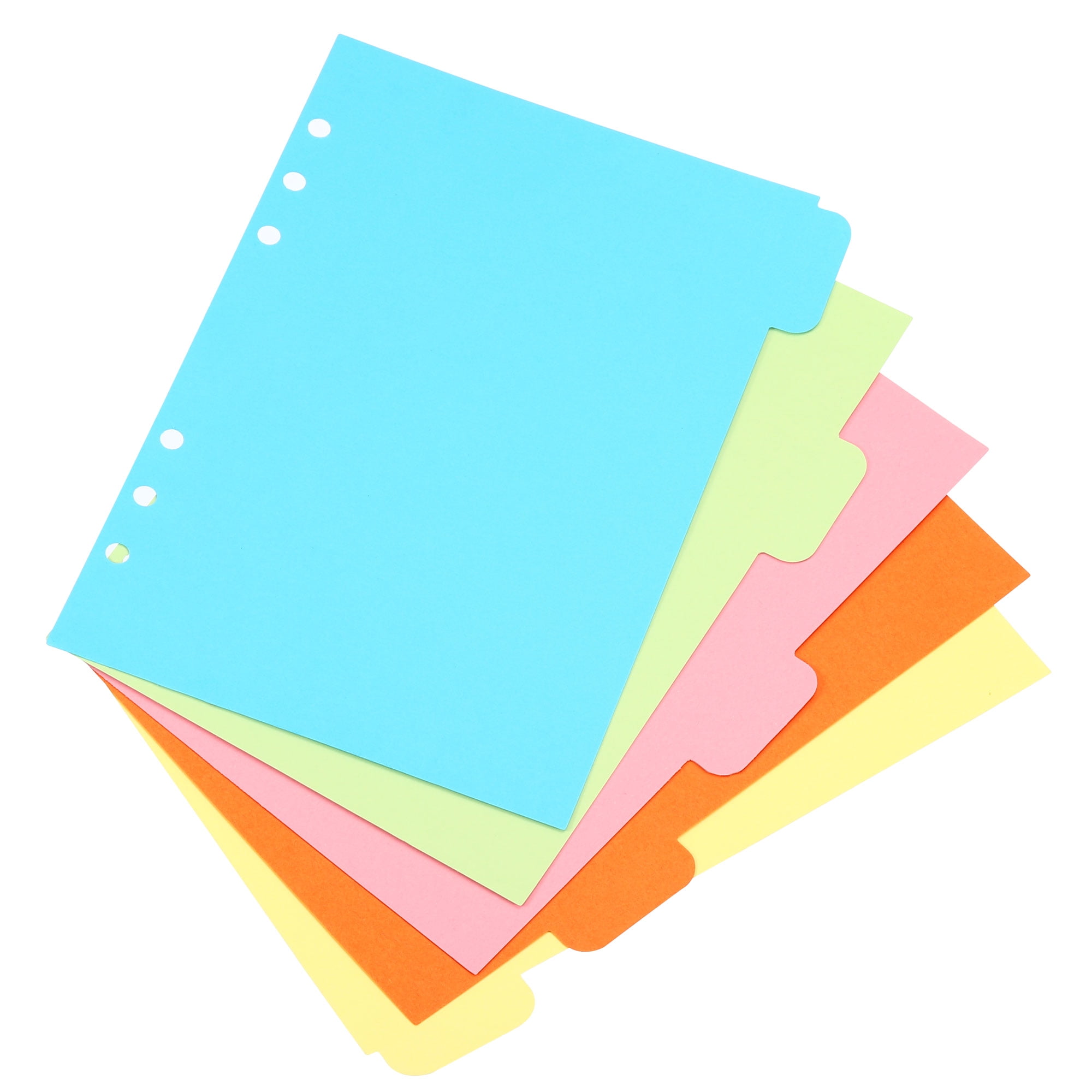 Uxcell 8.3x6" Binder Index Dividers, 4 Set 5 Tabs Cardboard Insertable ...