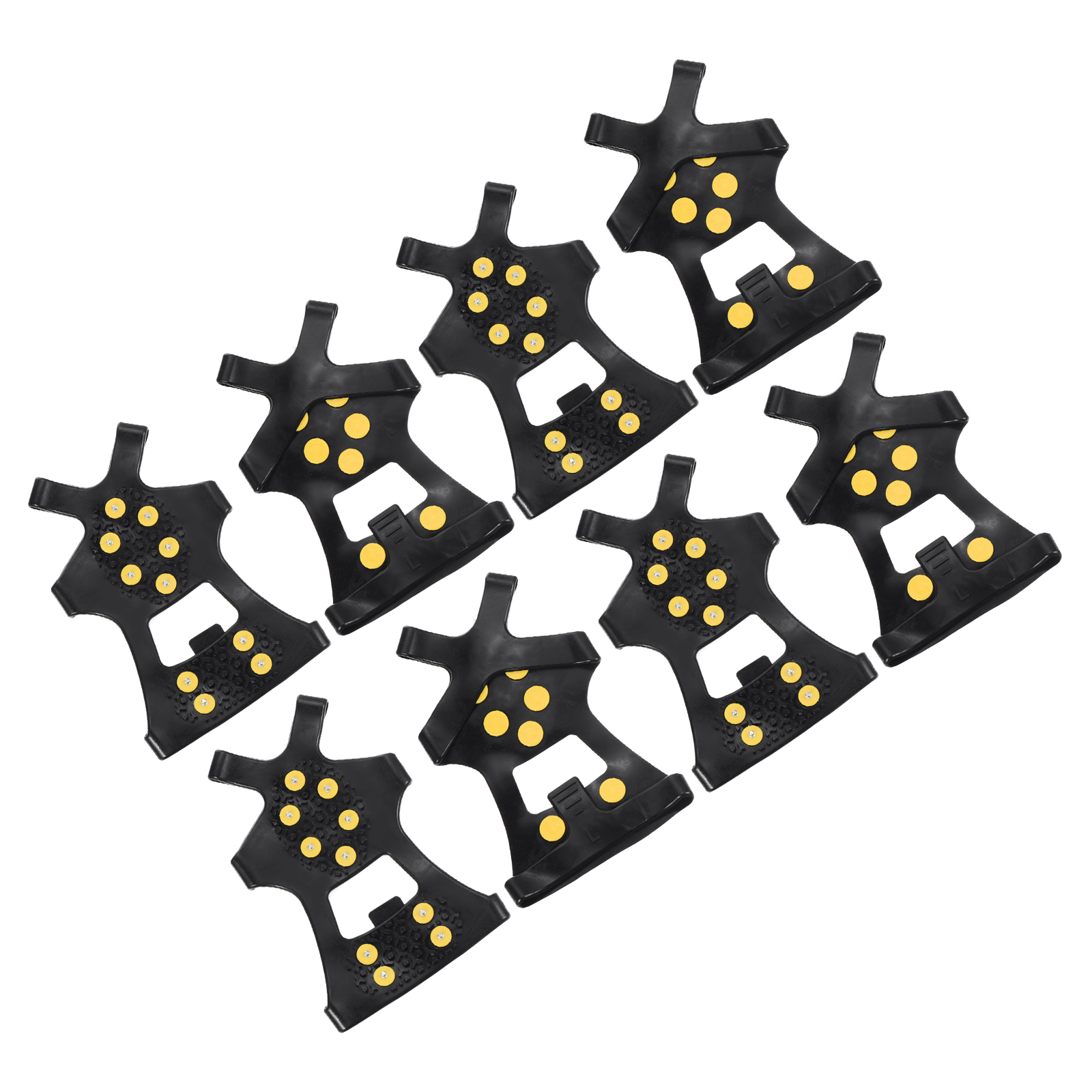 Uxcell 8.5" Ice Cleats Anti Slip Snow Traction Cleat 10 Steel Studs ...