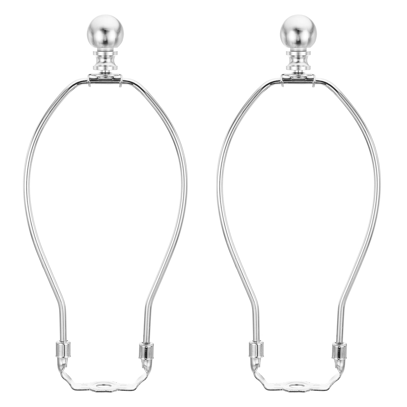 Uxcell 8.5 inch Lamp Harp Kit with Finial Lamp Shade Holder Chrome, 2 ...