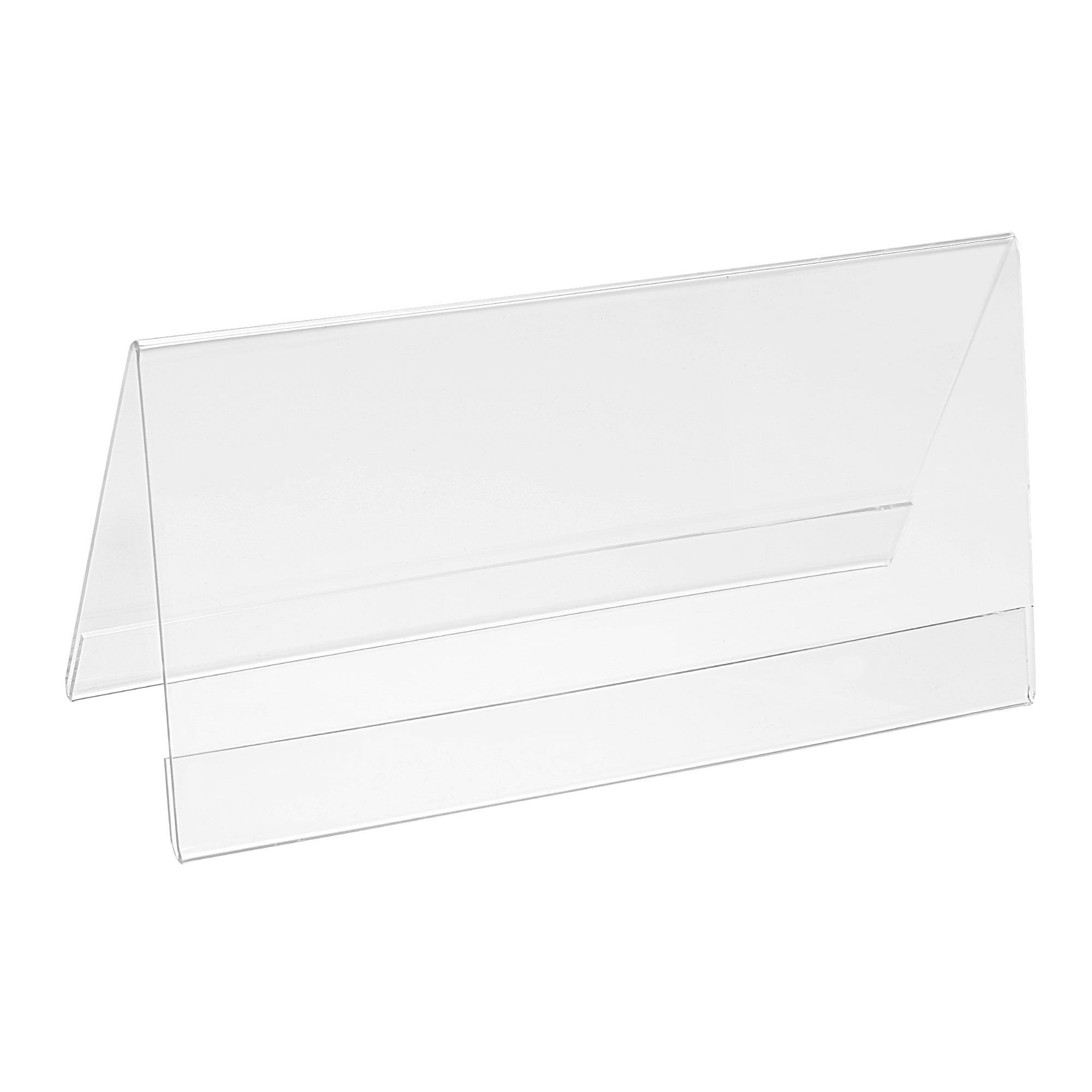 Uxcell 8.58 x 4.29inch Acrylic Desk Nameplate Holders,10Pcs Transparent ...