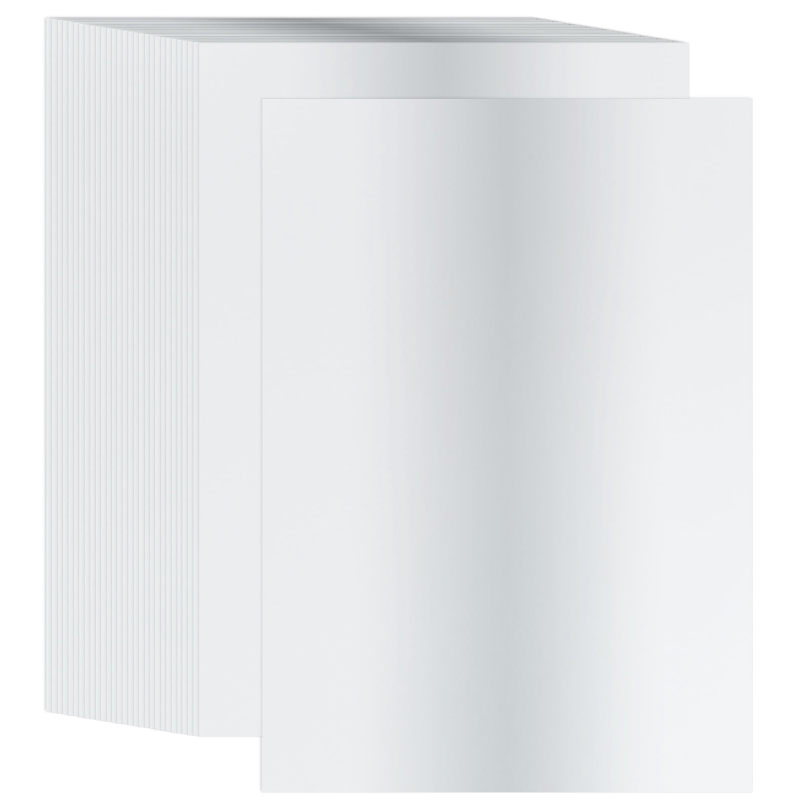 Uxcell 8.5x11 Inch Metallic Cardstock Paper, 30 Pcs 250GSM Foil Mirror ...