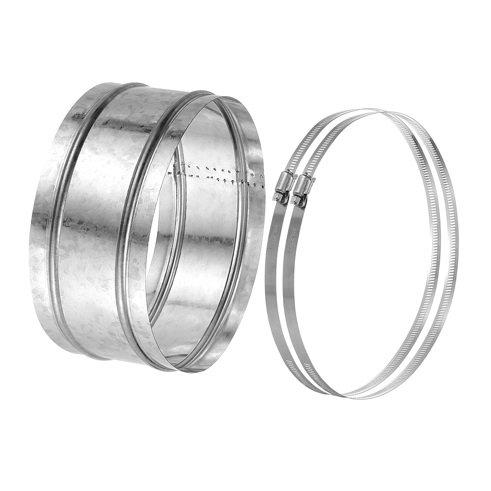 Uxcell 8.6" Duct Connector, 1 Set Galvanized Iron Duct Coupling Vent ...