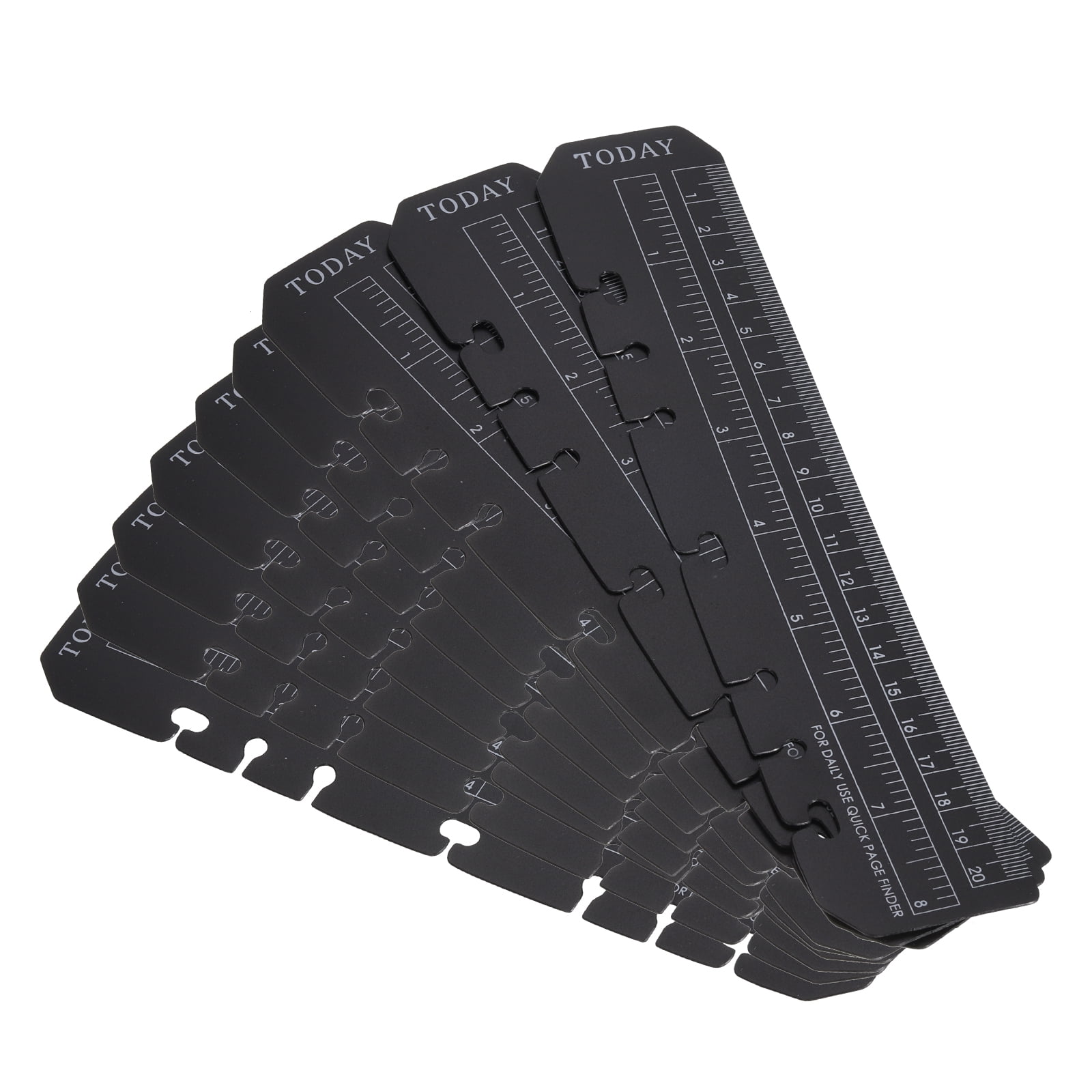 Uxcell 8.7"x1.8" Bookmark Ruler Snap-in Ruler Measuring Tools for A5 ...