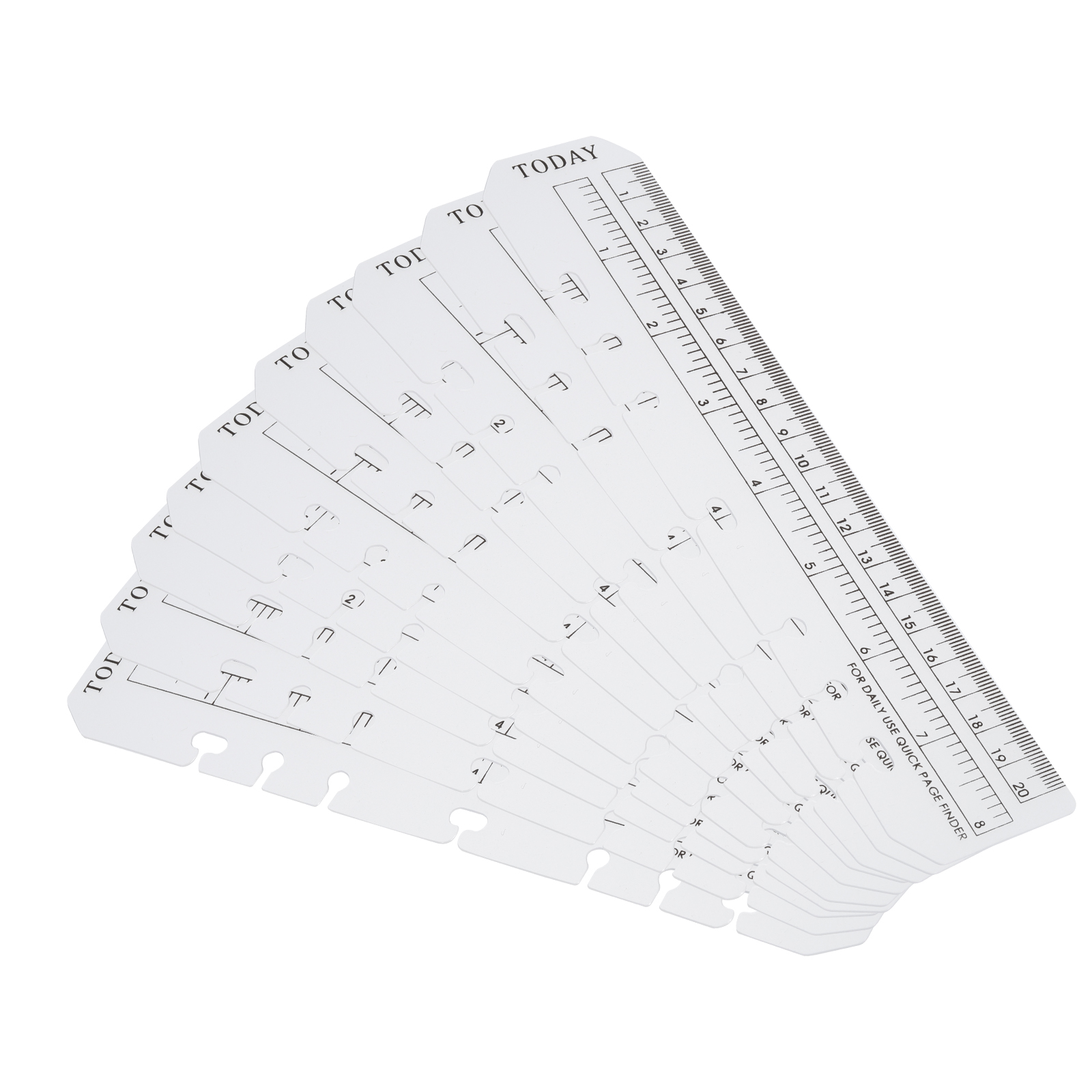 Uxcell 8.7"x1.8" Bookmark Ruler Snap-in Ruler Measuring Tools for A5 ...