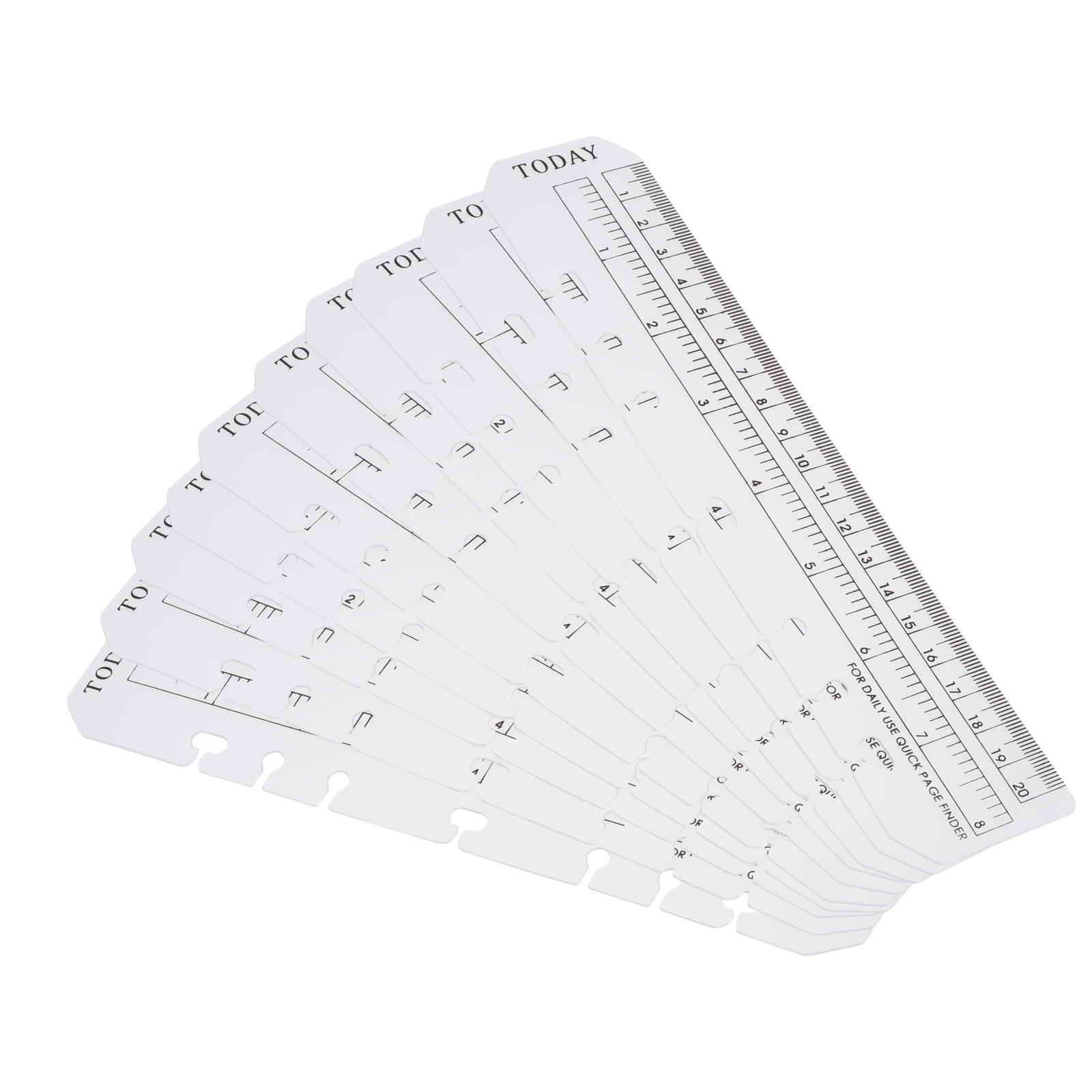 Uxcell 8.7"x1.8" Bookmark Ruler Snap-in Ruler Measuring Tools for A5 ...