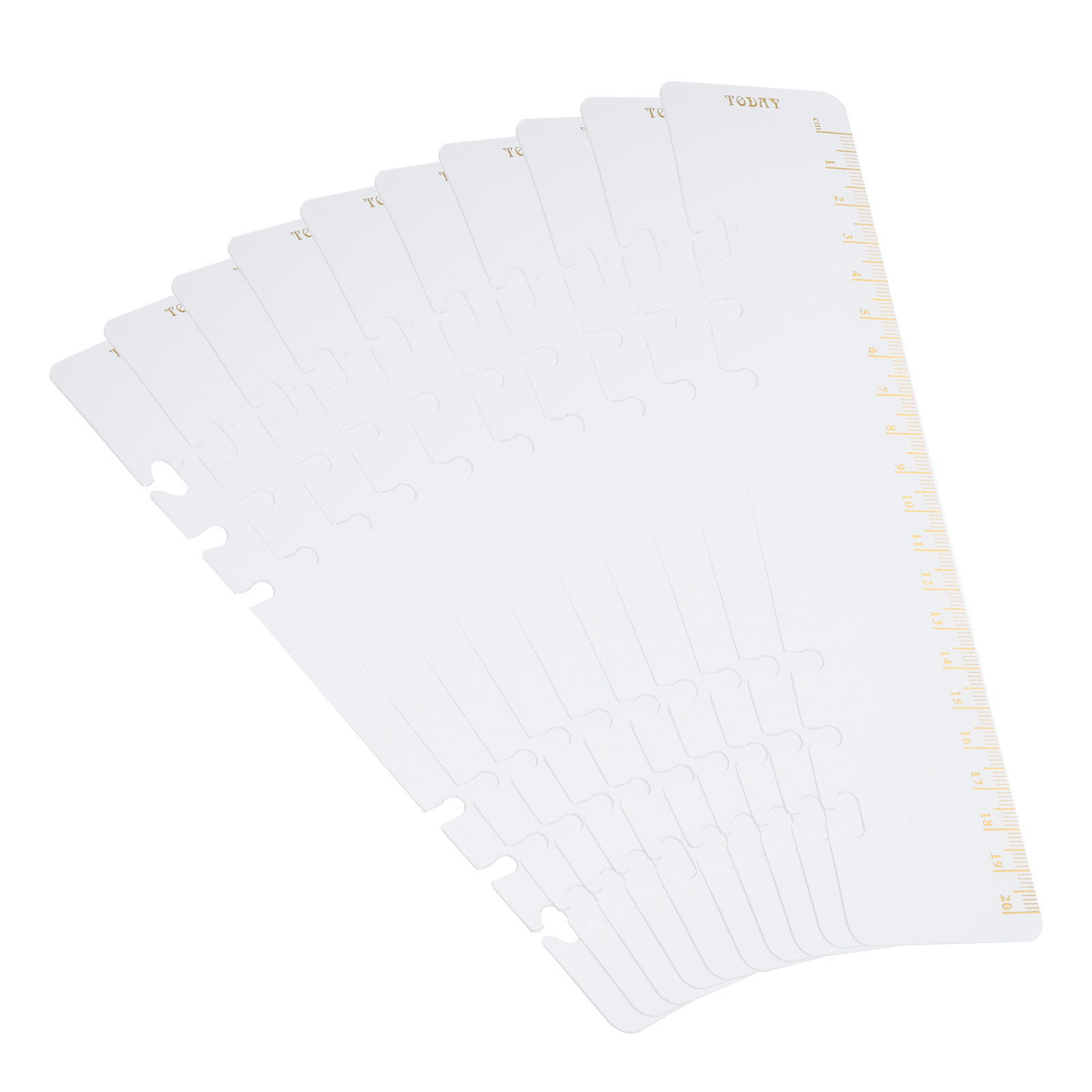 Uxcell 8.7"x2" Bookmark Ruler Snap-in Ruler Measuring Tools for A5 ...