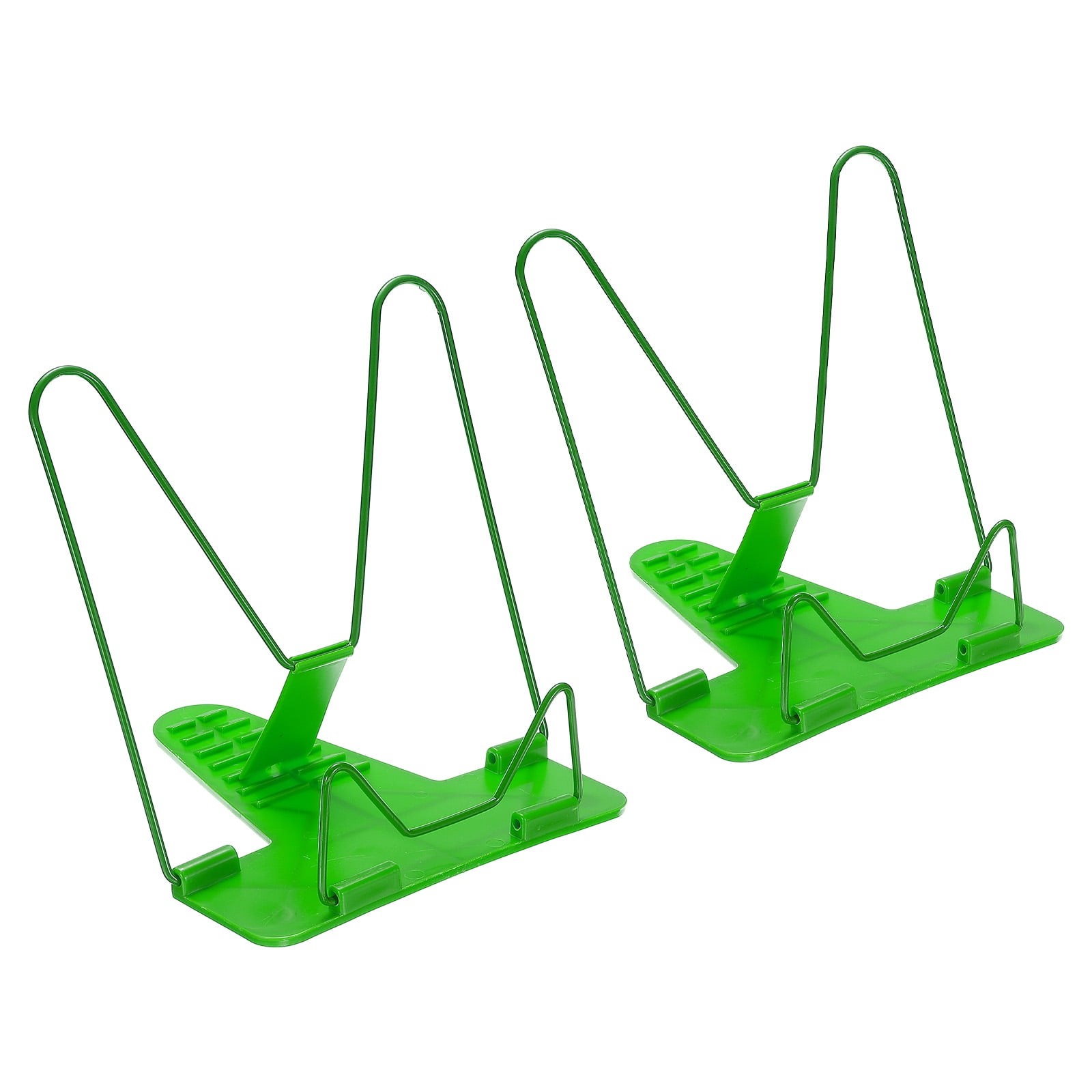 Uxcell 8.7x6.3" Book Stand, 2Pcs Iron Adjustable Foldable Desktop Book ...