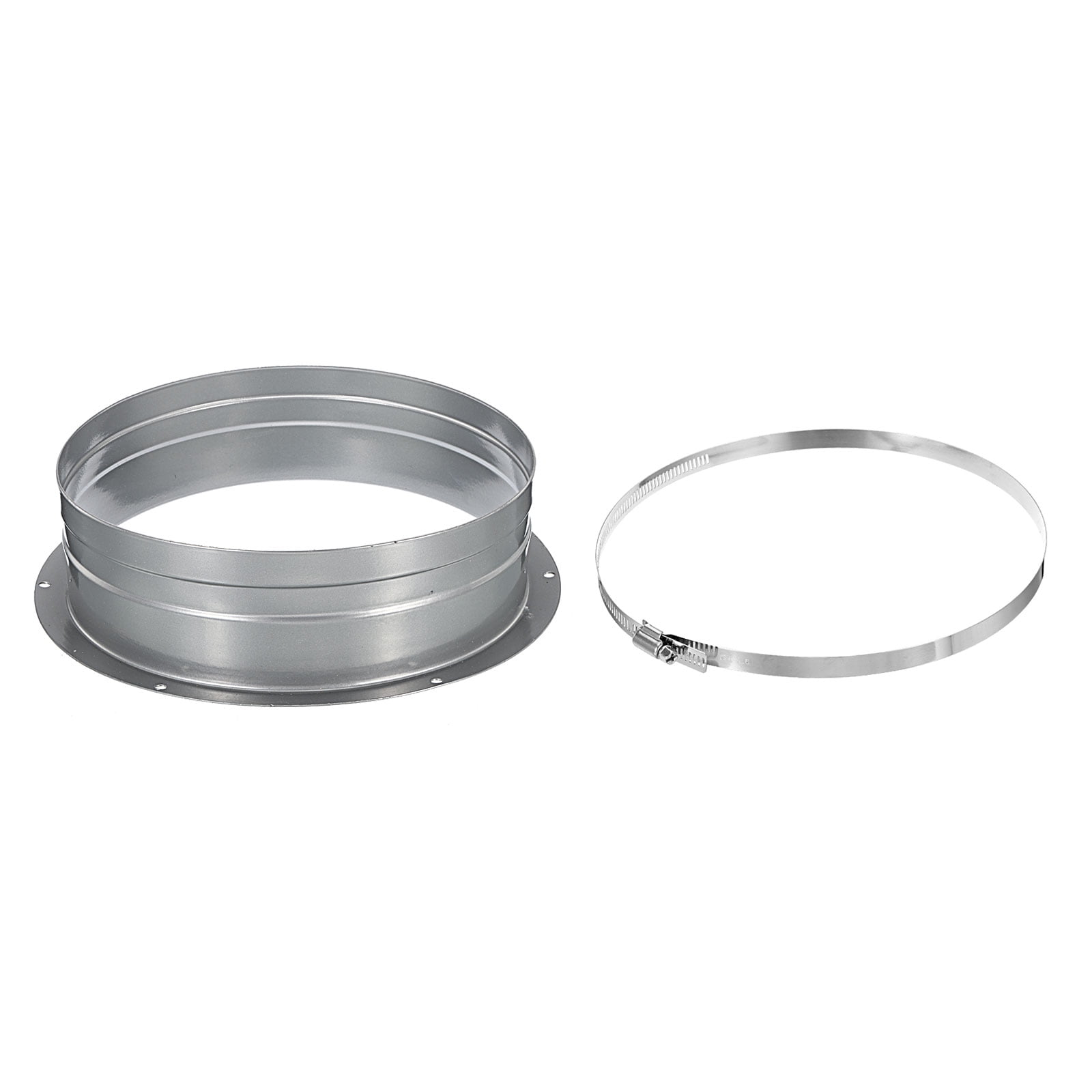 Uxcell 8.8 Inch Duct Connector Flange Metal Straight Pipe Exhaust Hose ...