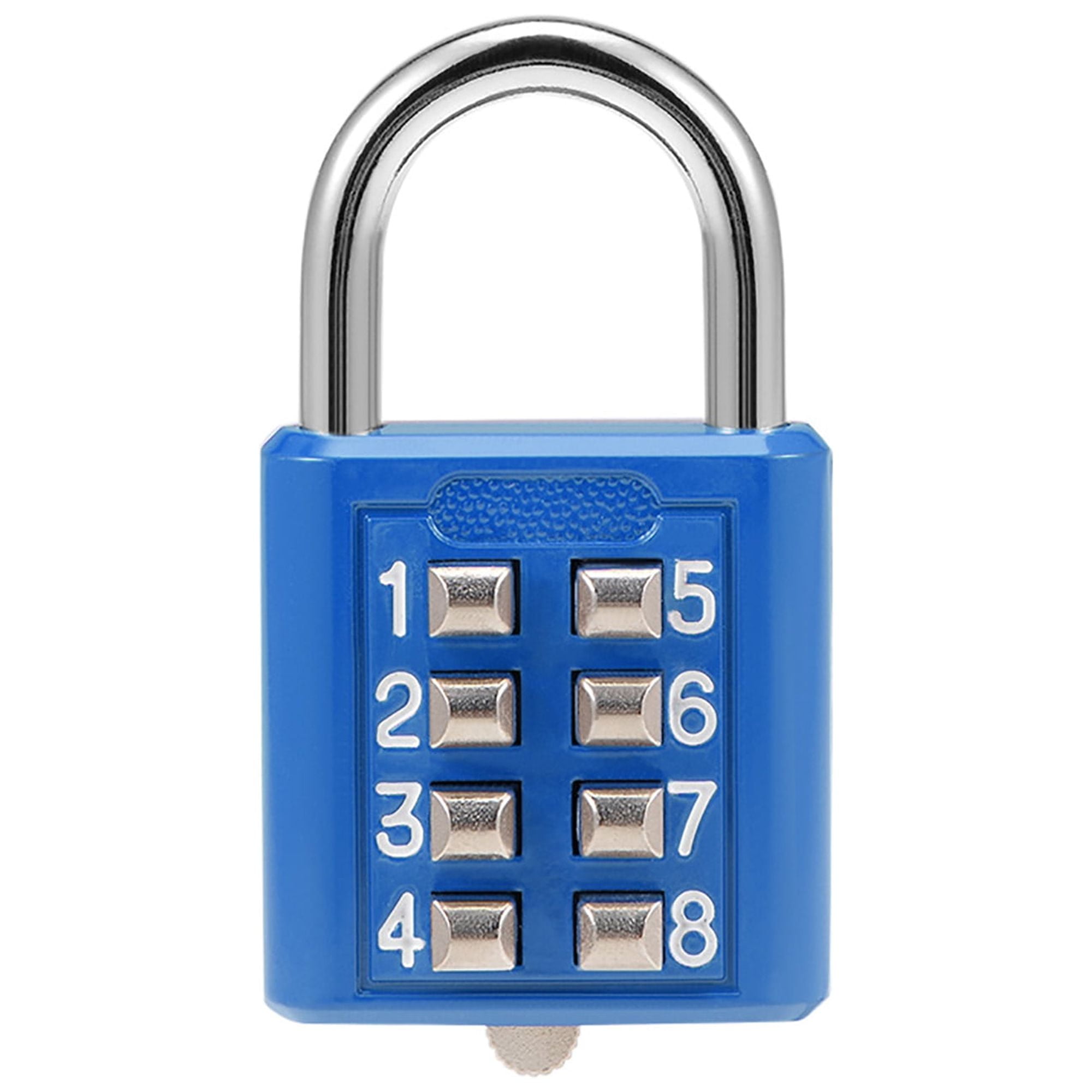 Uxcell 8-Digit Combination Padlock Push Button Locks for Locker Zinc ...