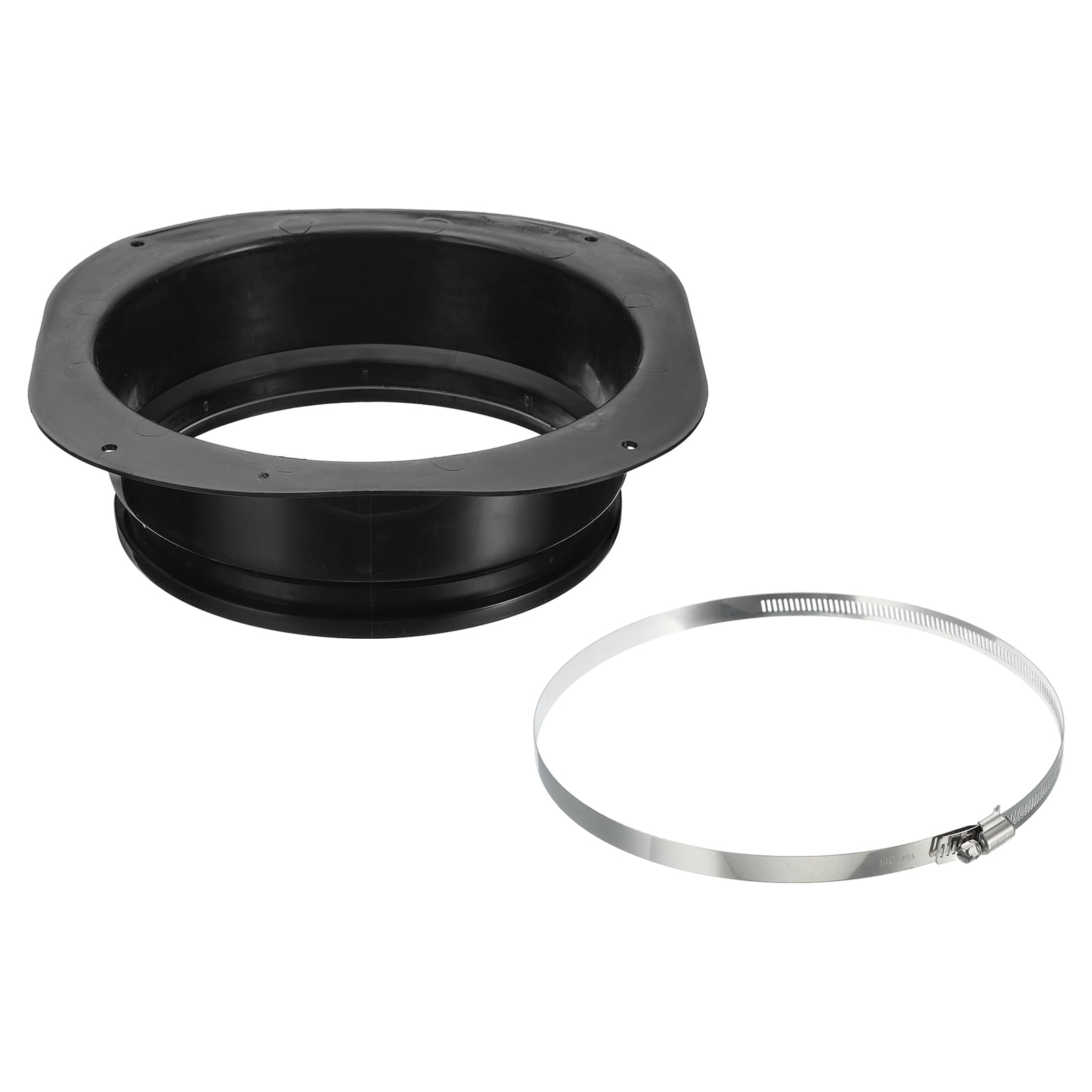 Uxcell 8" Duct Connector Flange Dryer Vent Wall Plate Square to Round ...