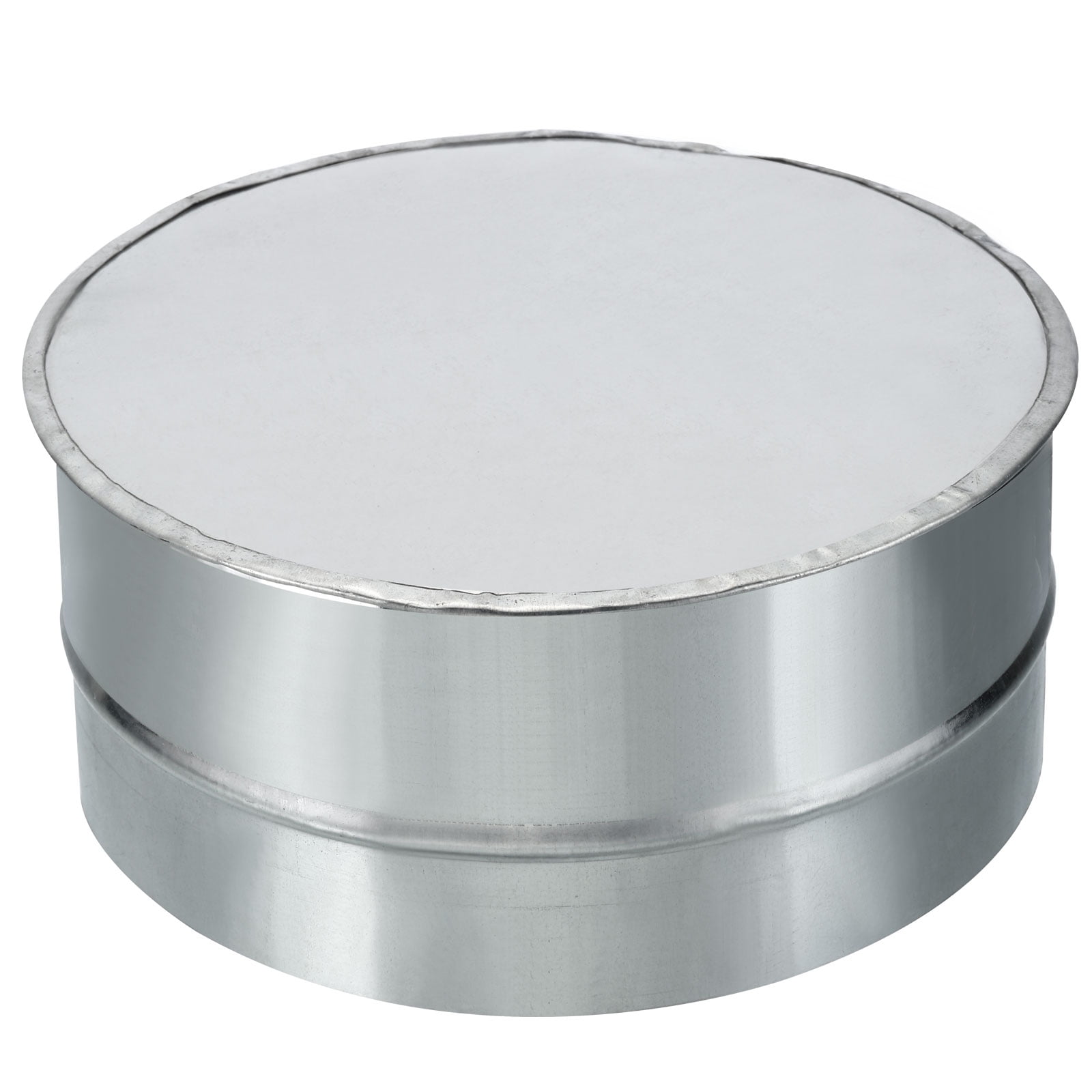 Uxcell 8" Duct End Cap, 1Pcs Galvanized Steel Tee Cap Metal Round Dryer ...