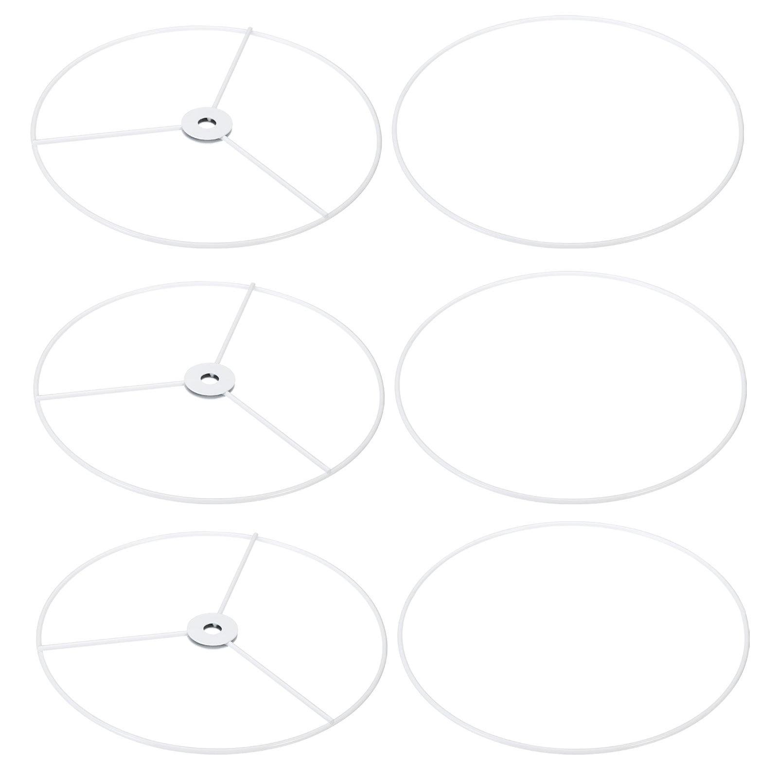 Uxcell 8" E26 E27 Lamp Shade Ring Frame, 3pcs Lampshade Holder Wire ...