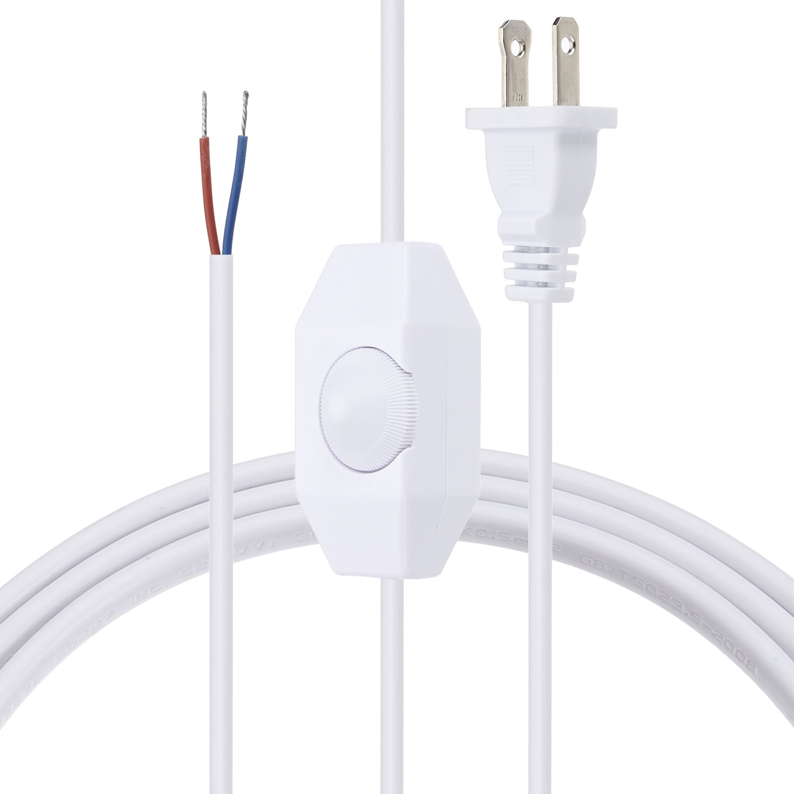 Uxcell 8 Feet Lamp Cord with Plug, 1 Set UL List Lamp Power Cord with ...