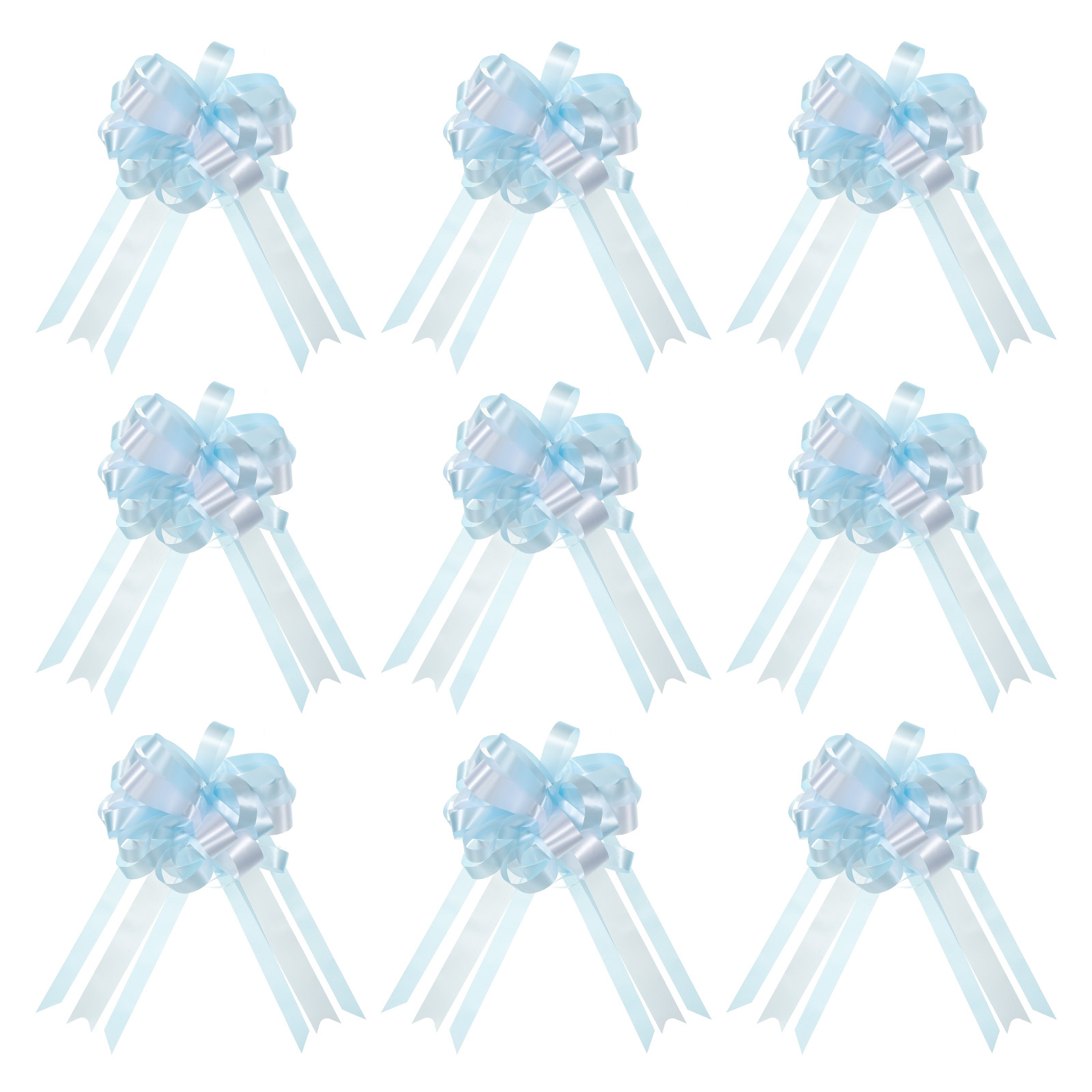 Uxcell 8" Gift Wrapping Pull Bow Large Pull Bows Flower Ribbon Bows ...