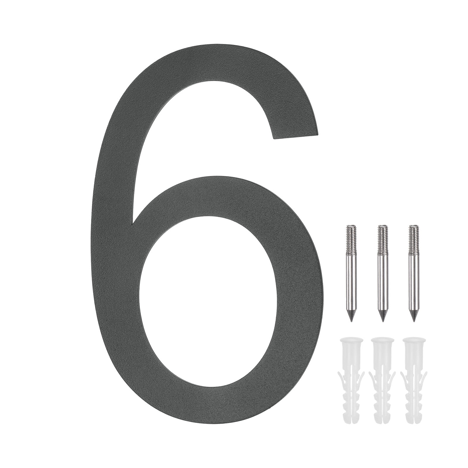 Uxcell 8 Inch 304 Stainless Steel Floating House Numbers, Modern House ...