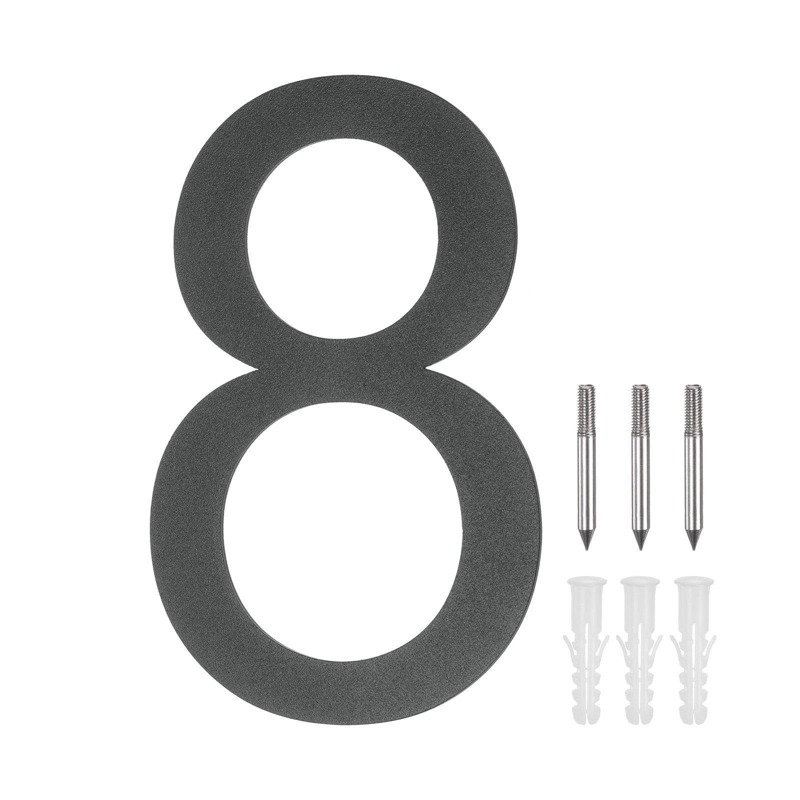 Uxcell 8 Inch 304 Stainless Steel Floating House Numbers, Modern House ...
