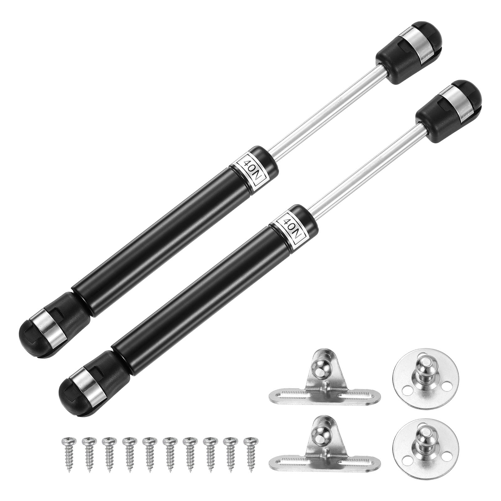 Uxcell 8 Inch 40N/9lb Gas Shock Strut Lift Support, (Black, Set of 2 ...