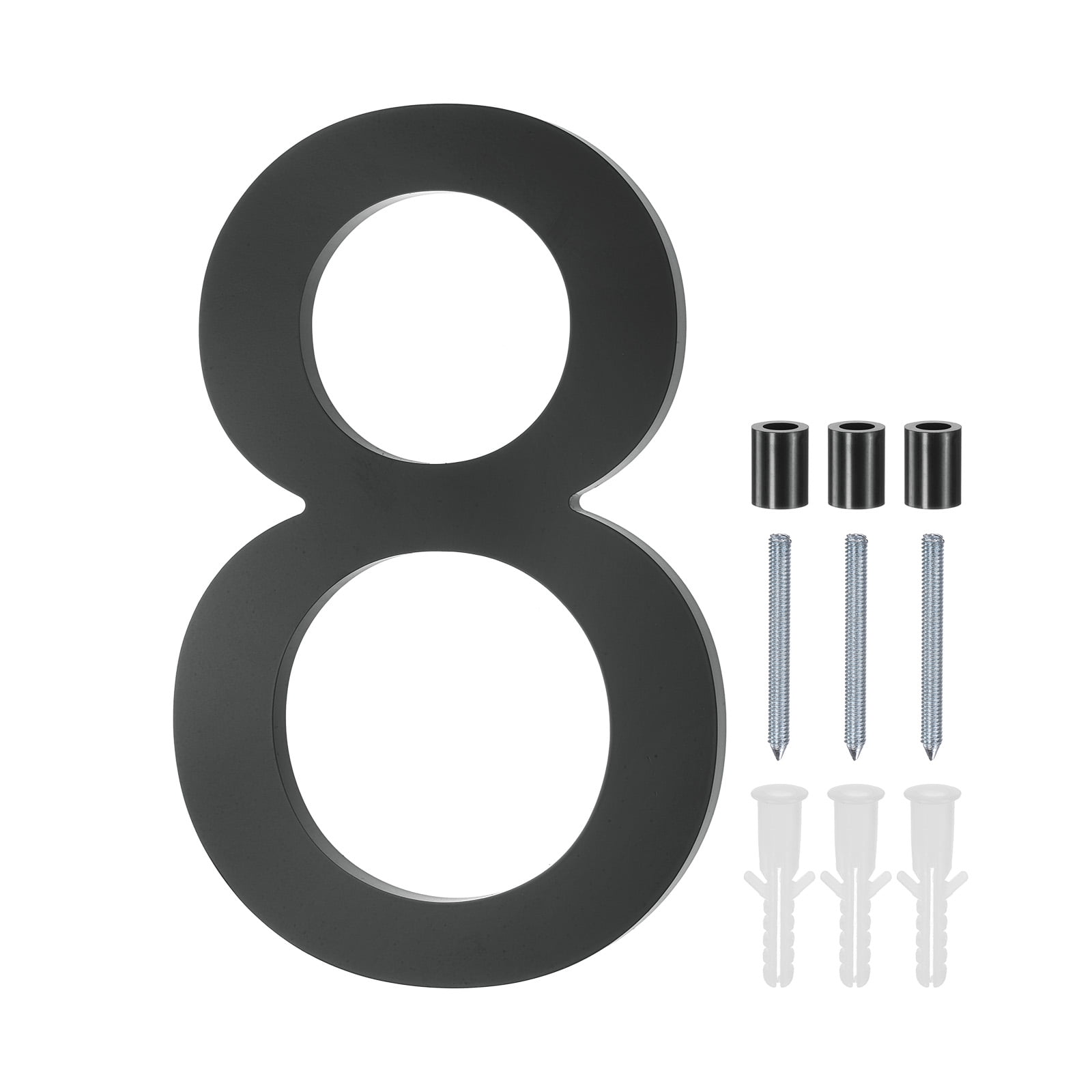 Uxcell 8 Inch Acrylic Floating House Numbers, Modern House Number 8 ...