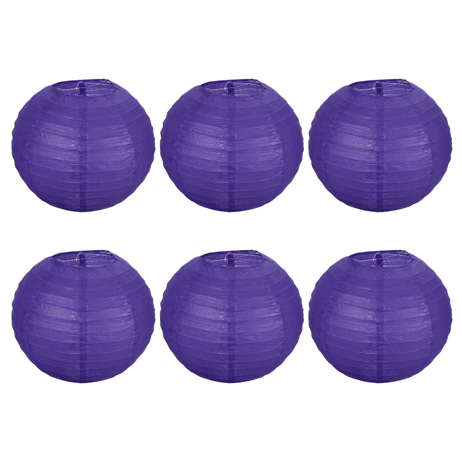 Uxcell 8 Inch Folding Hanging Wedding Home Party Paper Lanterns Dark ...