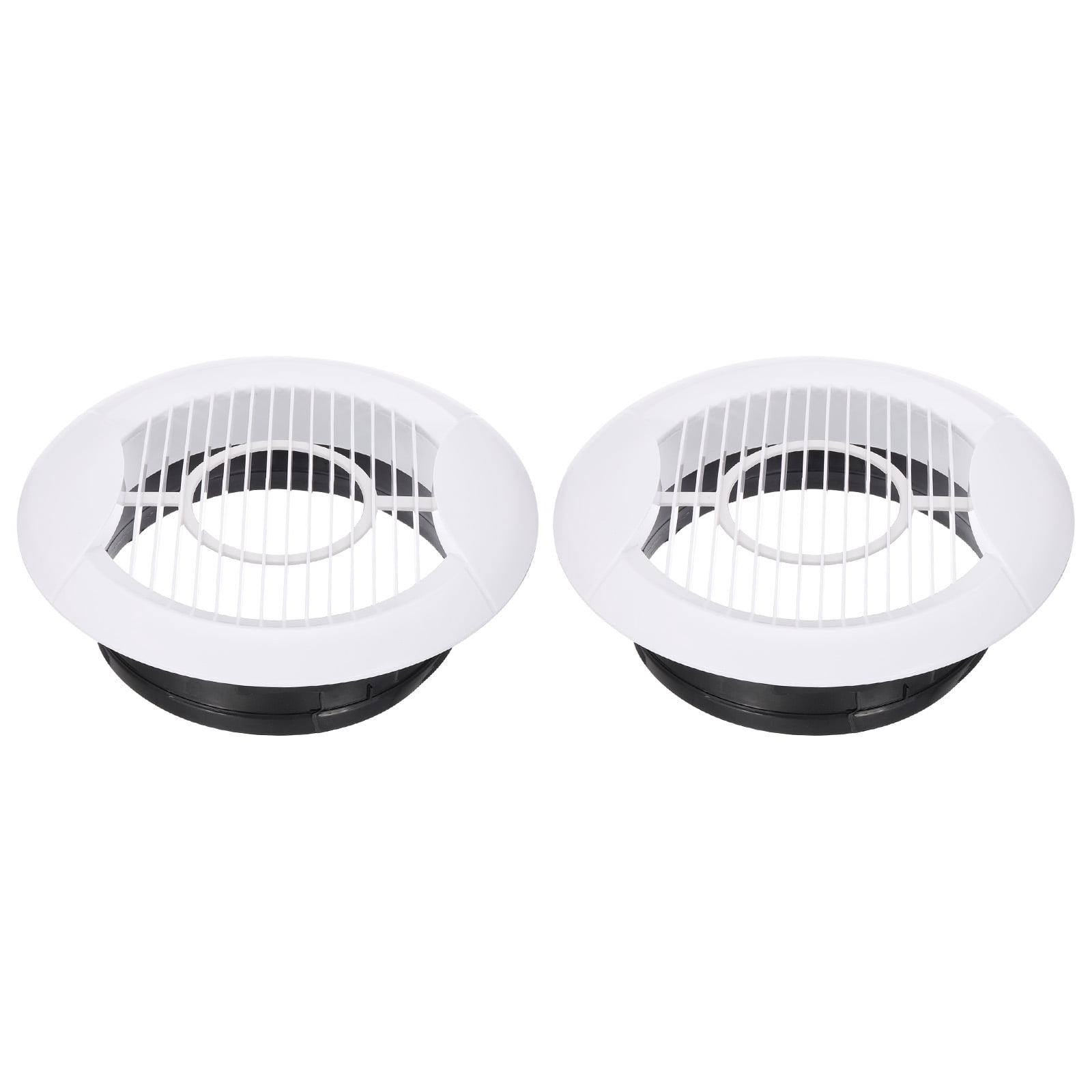 Uxcell Round Air Vent Cover, ABS Louver Soffit Vents for Bathroom ...