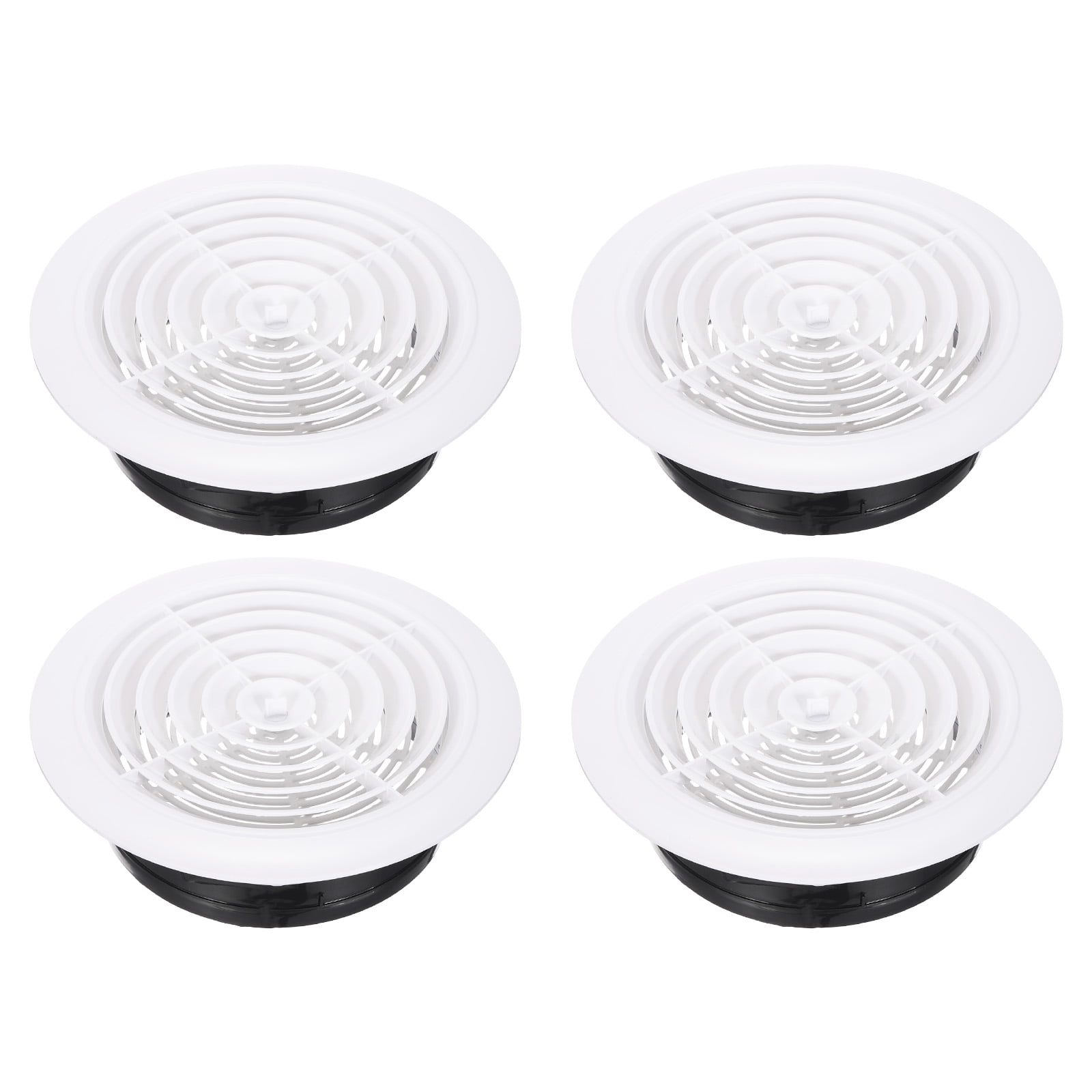 Round Air Vent Cover, ABS Rotatable Louver Soffit Vents Adjustable ...