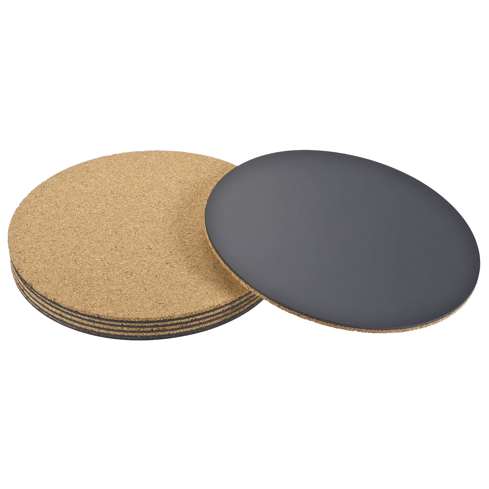 Uxcell 8 Inches Round Plastic Cork Home Garden Plant Pot Mat Coaster ...