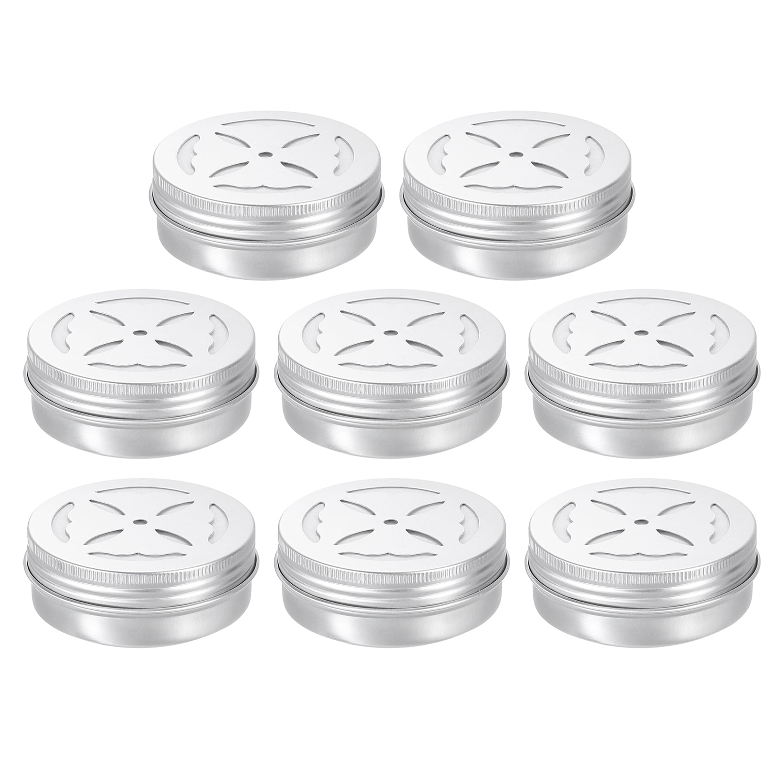Uxcell 8 PCS Hollow Aluminium Tins 2oz/60ml Aluminium Tins with Hollow ...