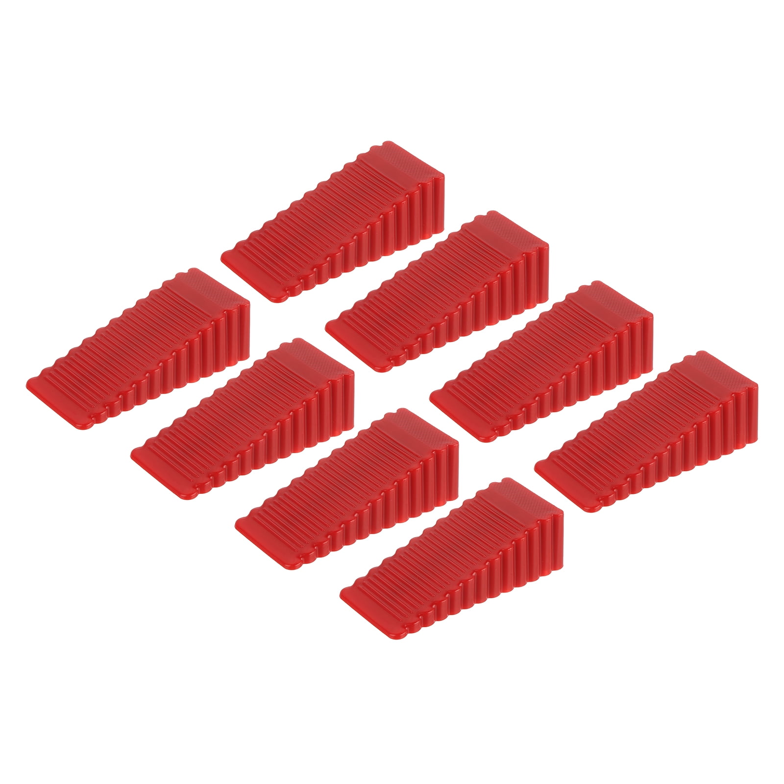Uxcell 8 Pack 1.10" ABS Door Stoppers for Bottom Door Stop Wedge, Red ...
