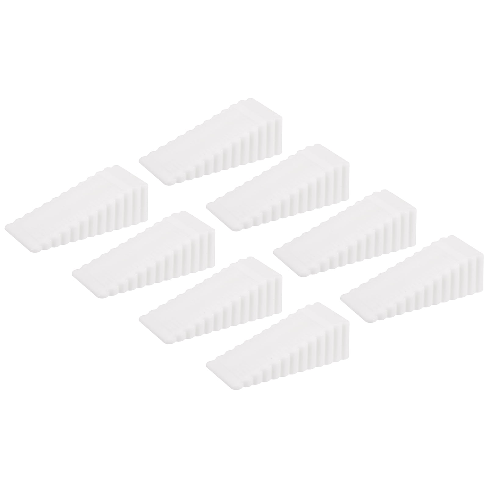 Uxcell 8 Pack 1.10" ABS Door Stoppers for Bottom Door Stop Wedge, White ...