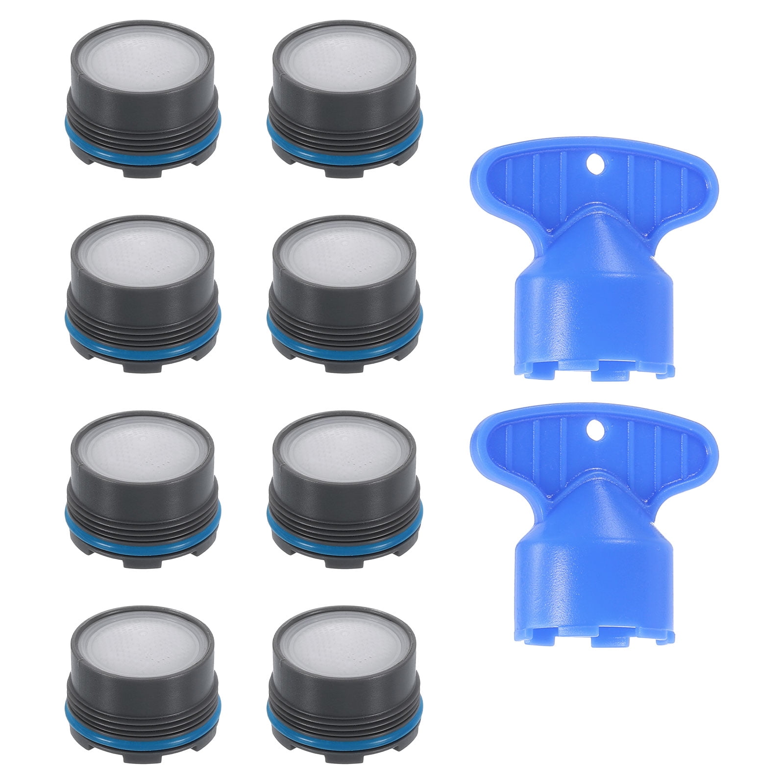 Uxcell 8 Pack 22.5mm Cache Faucet Aerator with 2 Pack Removal Wrench ...
