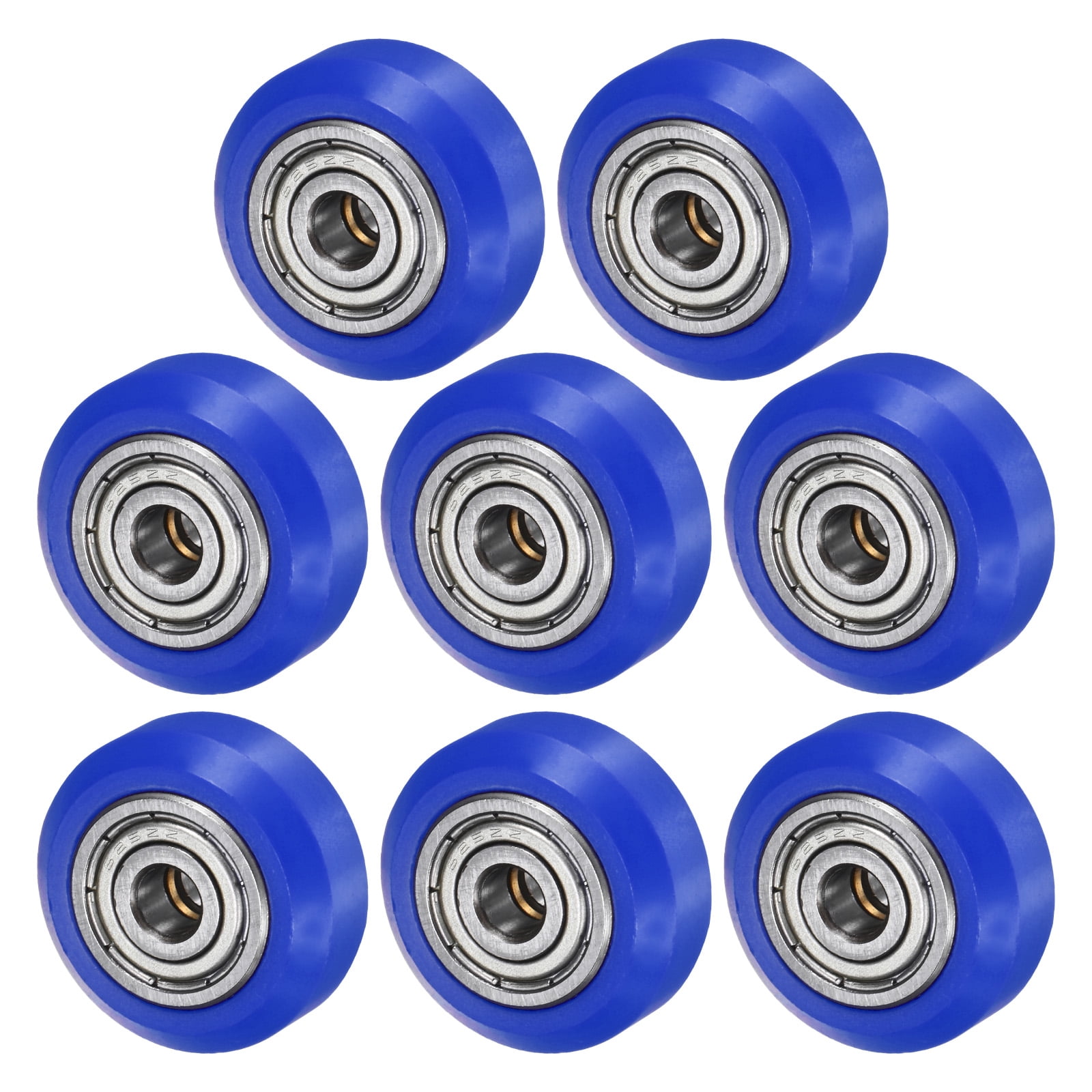 Uxcell 8-Pack 3D Printer Rollers V Slot, 24mm POM Pulley Wheels 625ZZ ...