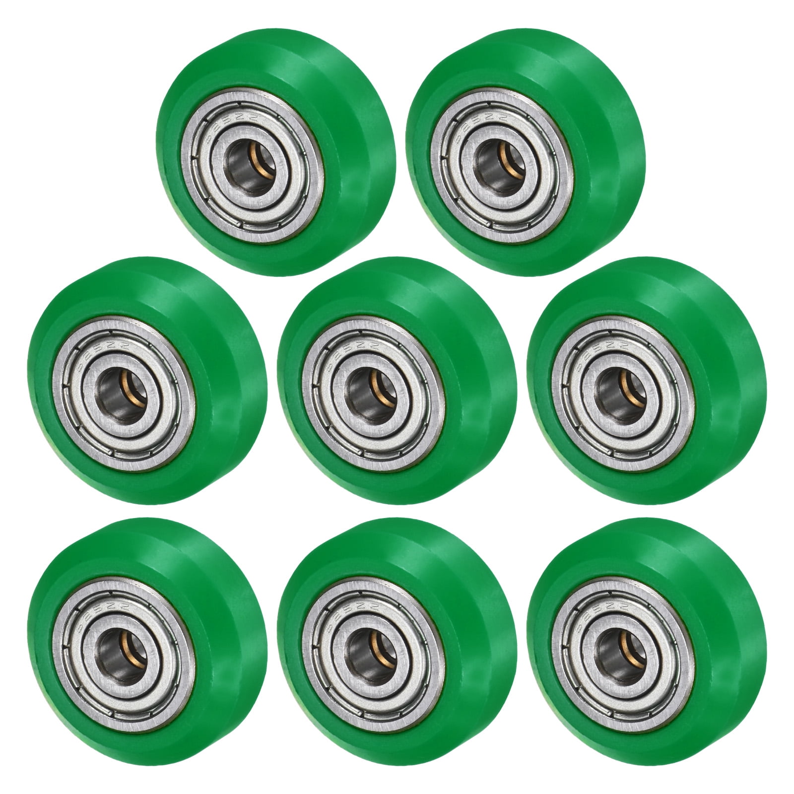 Uxcell 8-Pack 3D Printer Rollers V Slot, 24mm POM Pulley Wheels 625ZZ ...